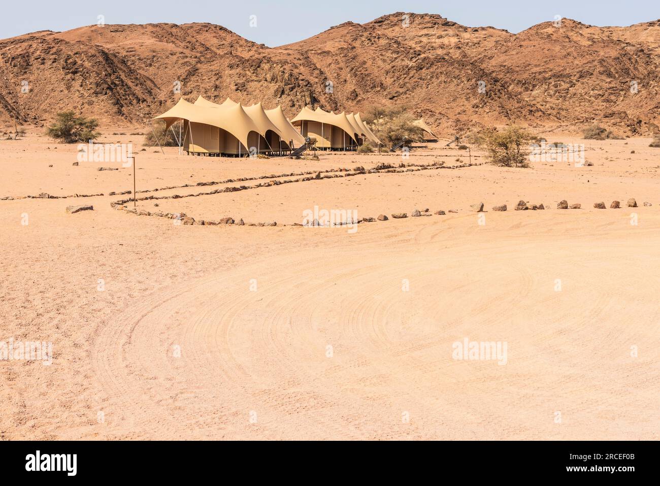 Hoanib Skeleton Coast Camp in Namibia Stock Photo - Alamy