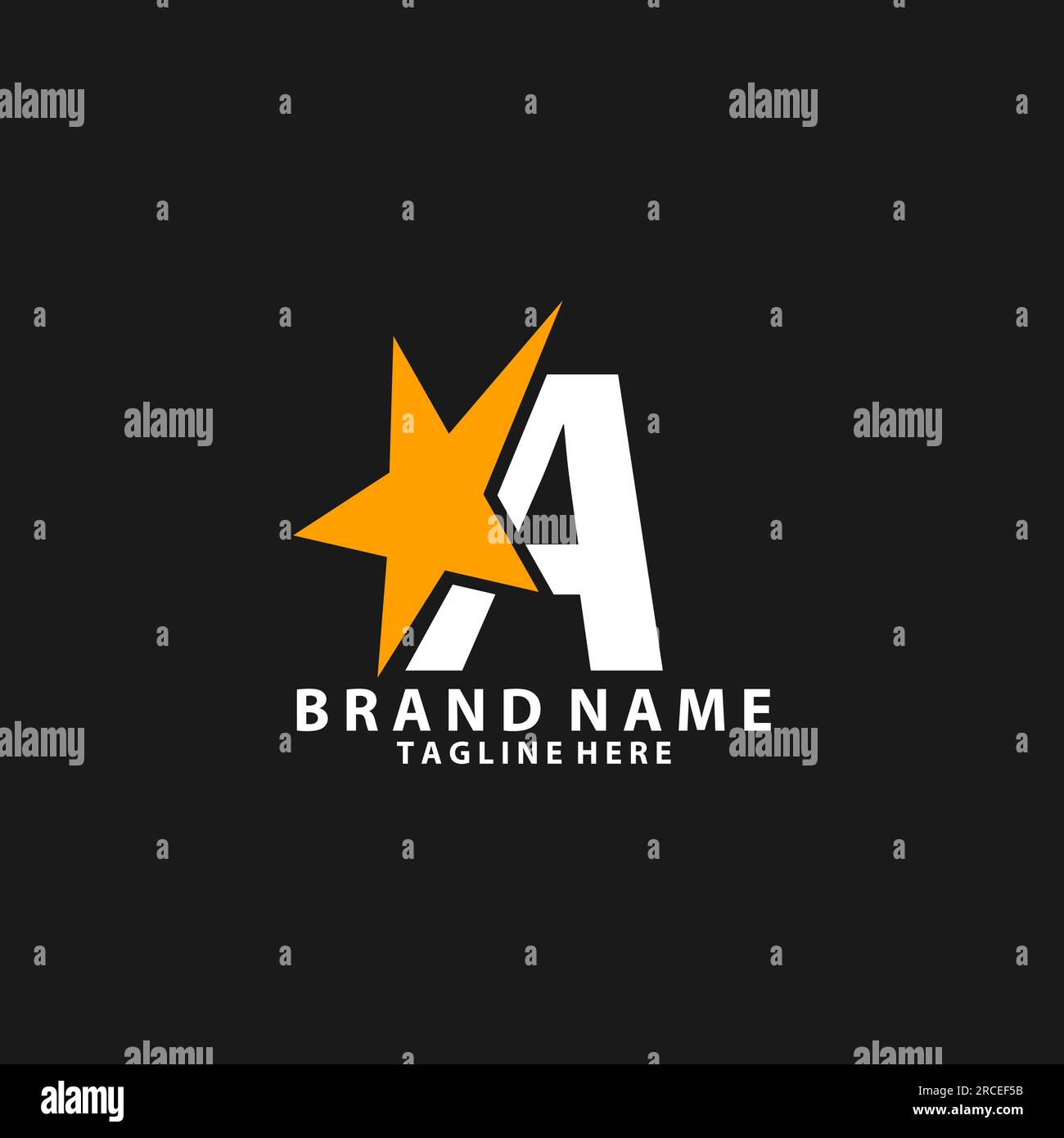 letter A monogram star design logo Stock Vector Image & Art - Alamy