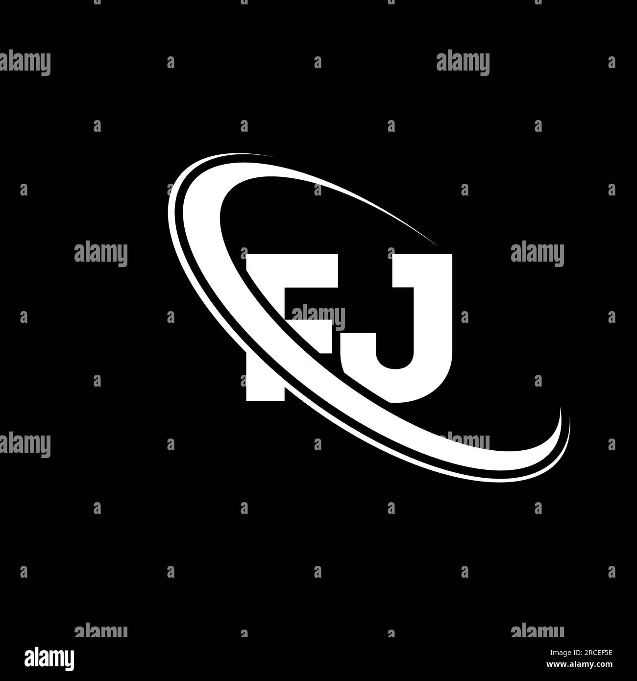 FJ logo. F J design. White FJ letter. FJ/F J letter logo design ...