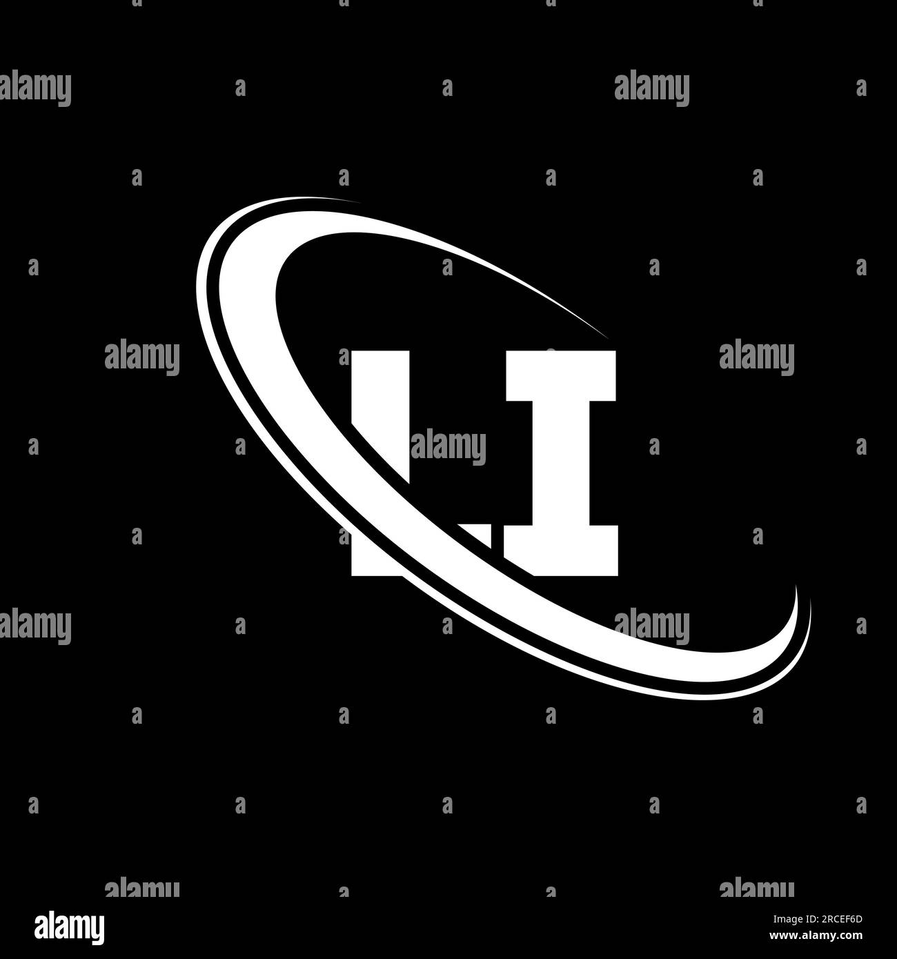 LI logo. L I design. White LI letter. LI/L I letter logo design ...