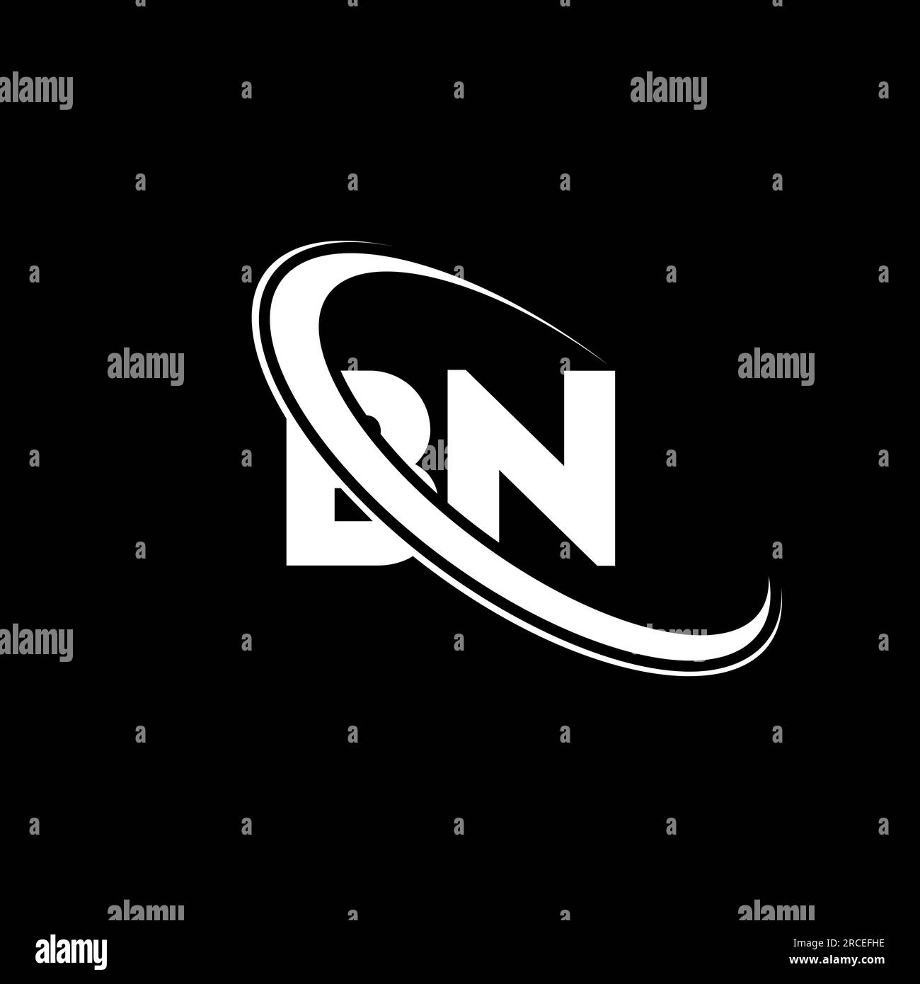 BN logo. B N design. White BN letter. BN/B N letter logo design ...
