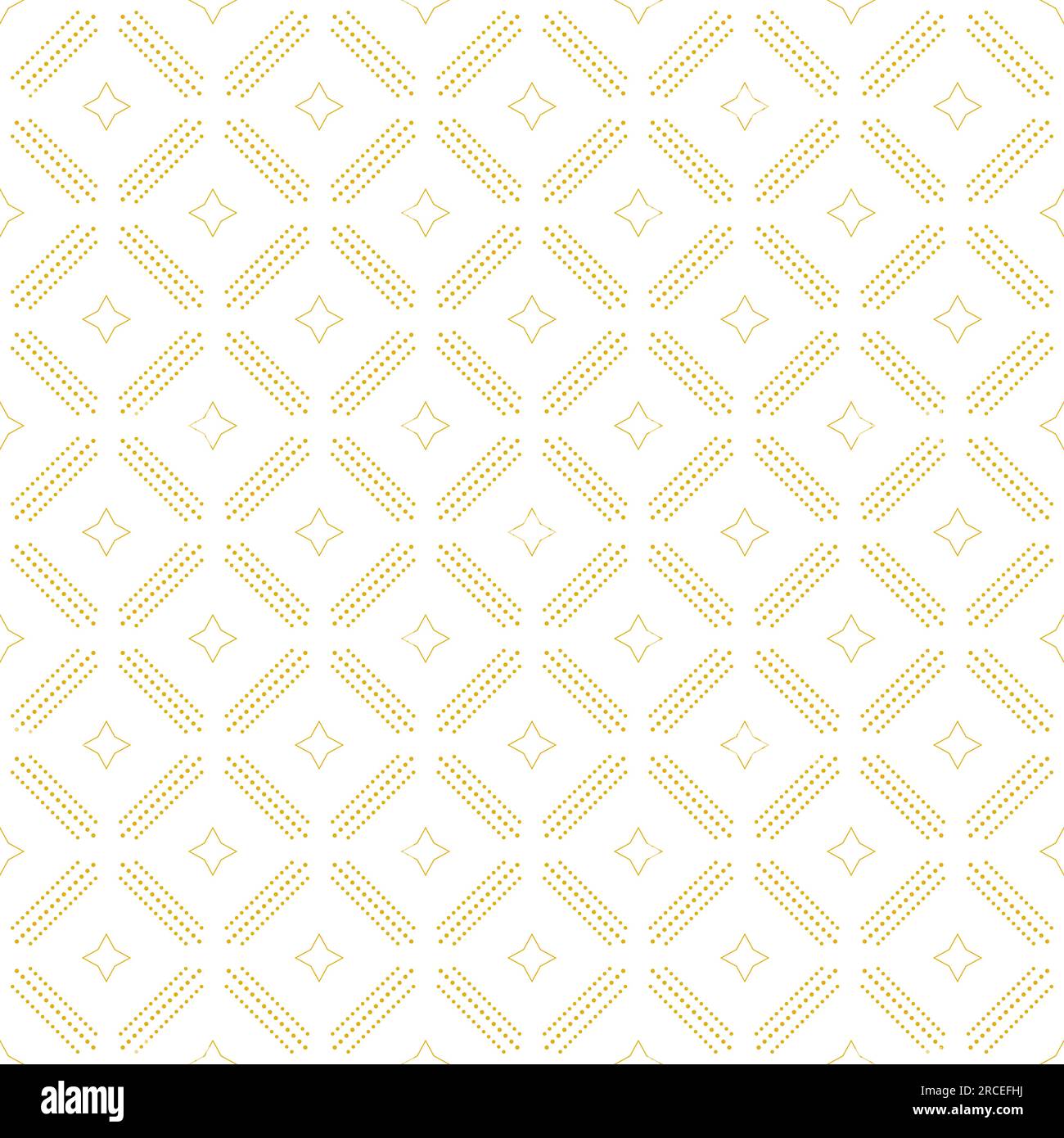 Geometric dotted vector dotted golden and white pattern. Seamless ...