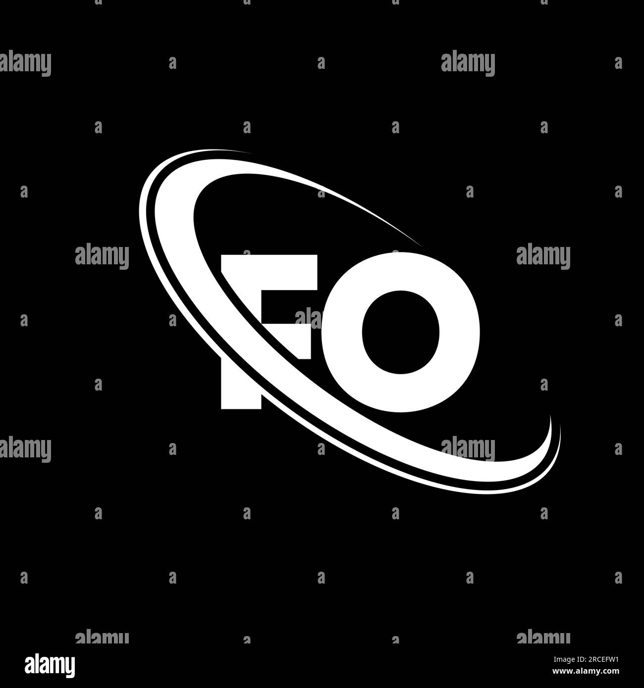 FO logo. F O design. White FO letter. FO/F O letter logo design ...