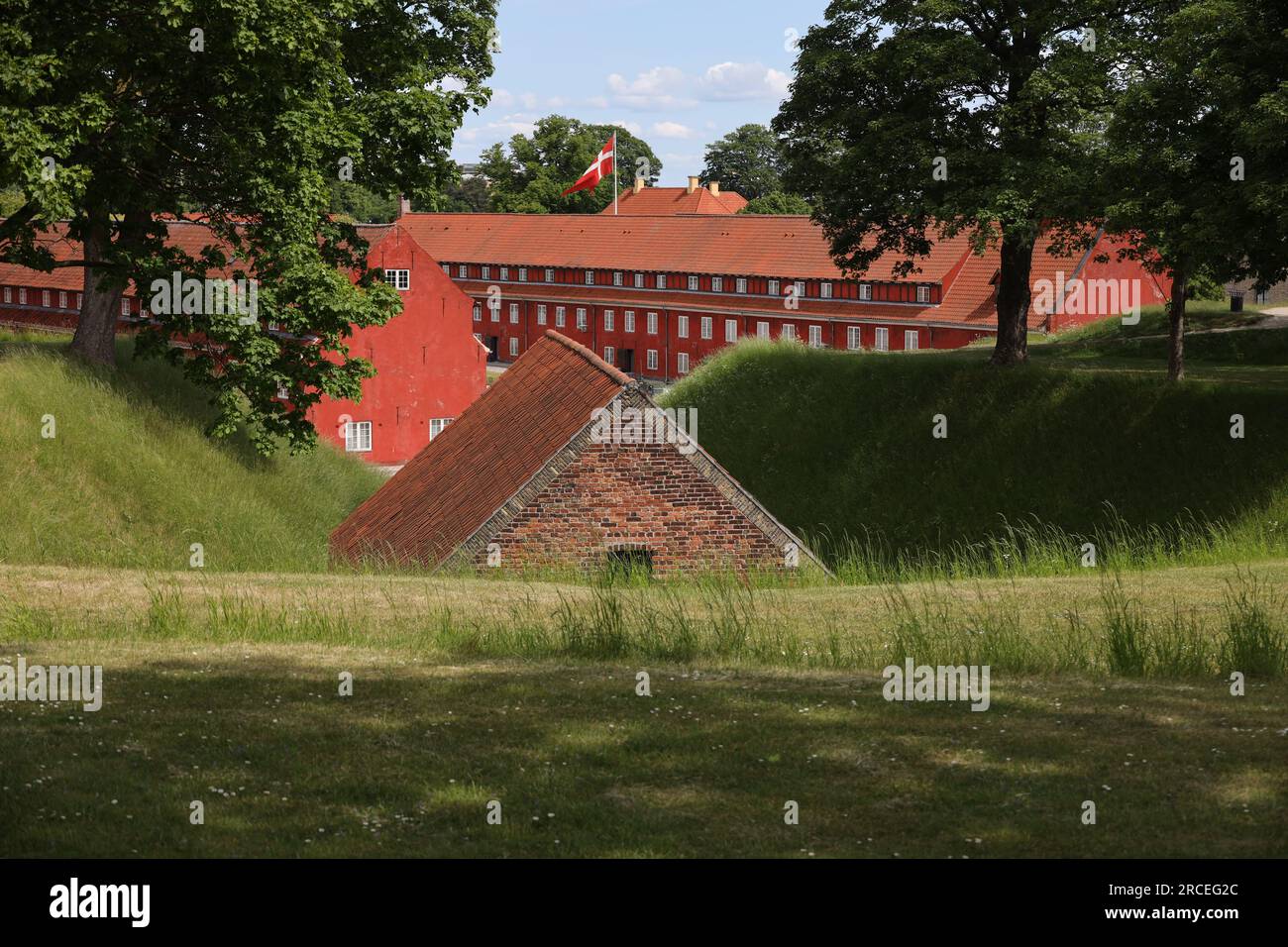 Barracks of the Kastellet fortress in Copenhagen Stock Photo - Alamy