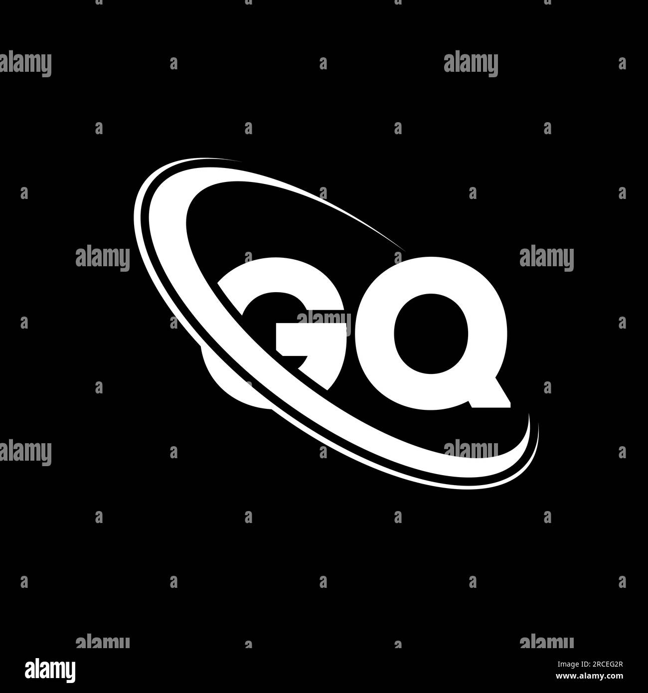 GQ logo. G Q design. White GQ letter. GQ/G Q letter logo design ...
