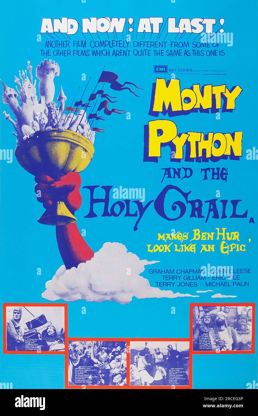 Poster, "Monty Python and the Holy Grail" (1975). Photo credit: EMI ...