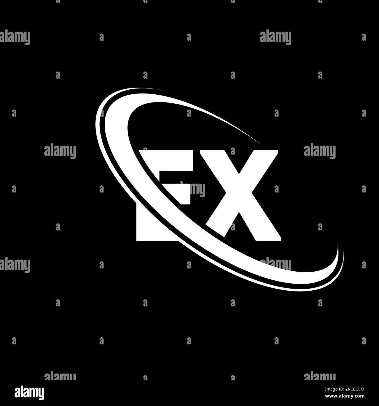 EX logo. E X design. White EX letter. EX/E X letter logo design ...