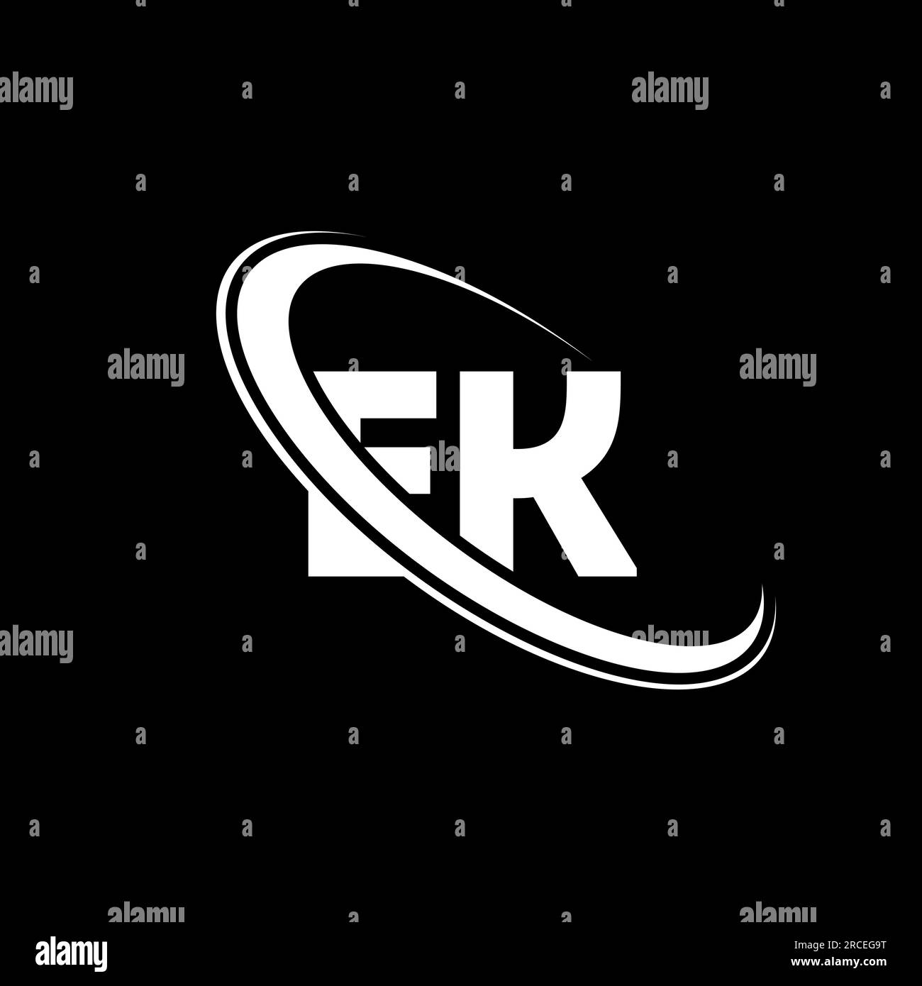 EK logo. E K design. White EK letter. EK/E K letter logo design ...
