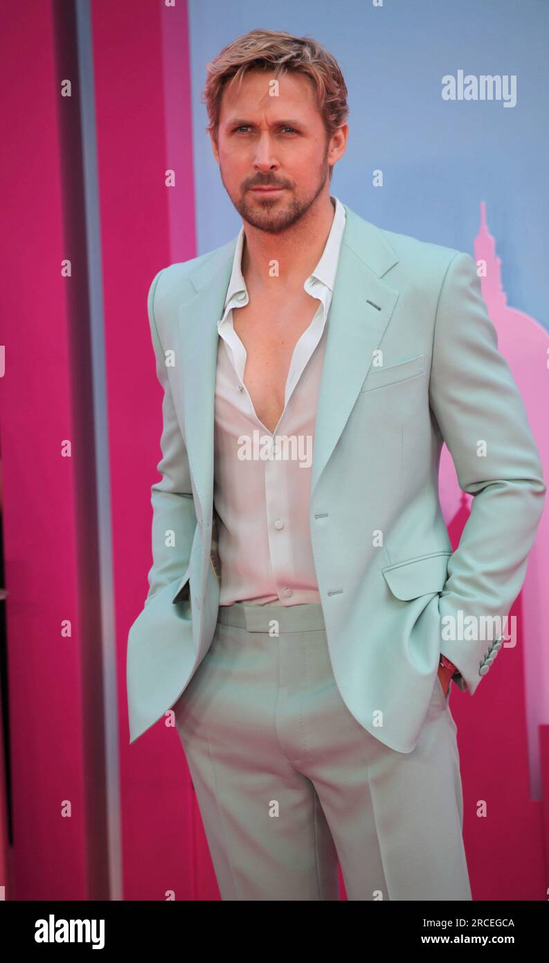 London, UK. Ryan Gosling at the Barbie European Premiere. Cineworld ...