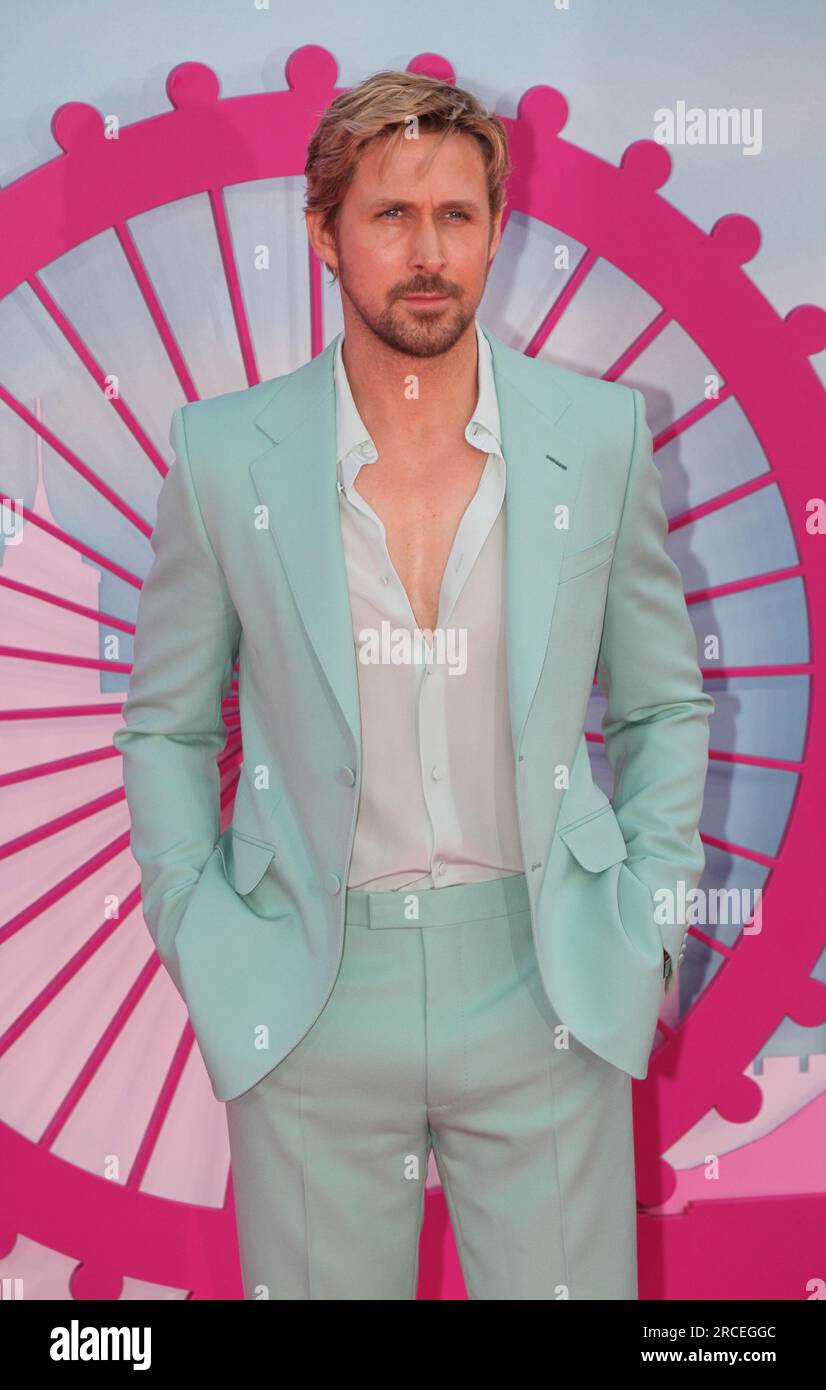 London, UK. Ryan Gosling at the Barbie European Premiere. Cineworld ...