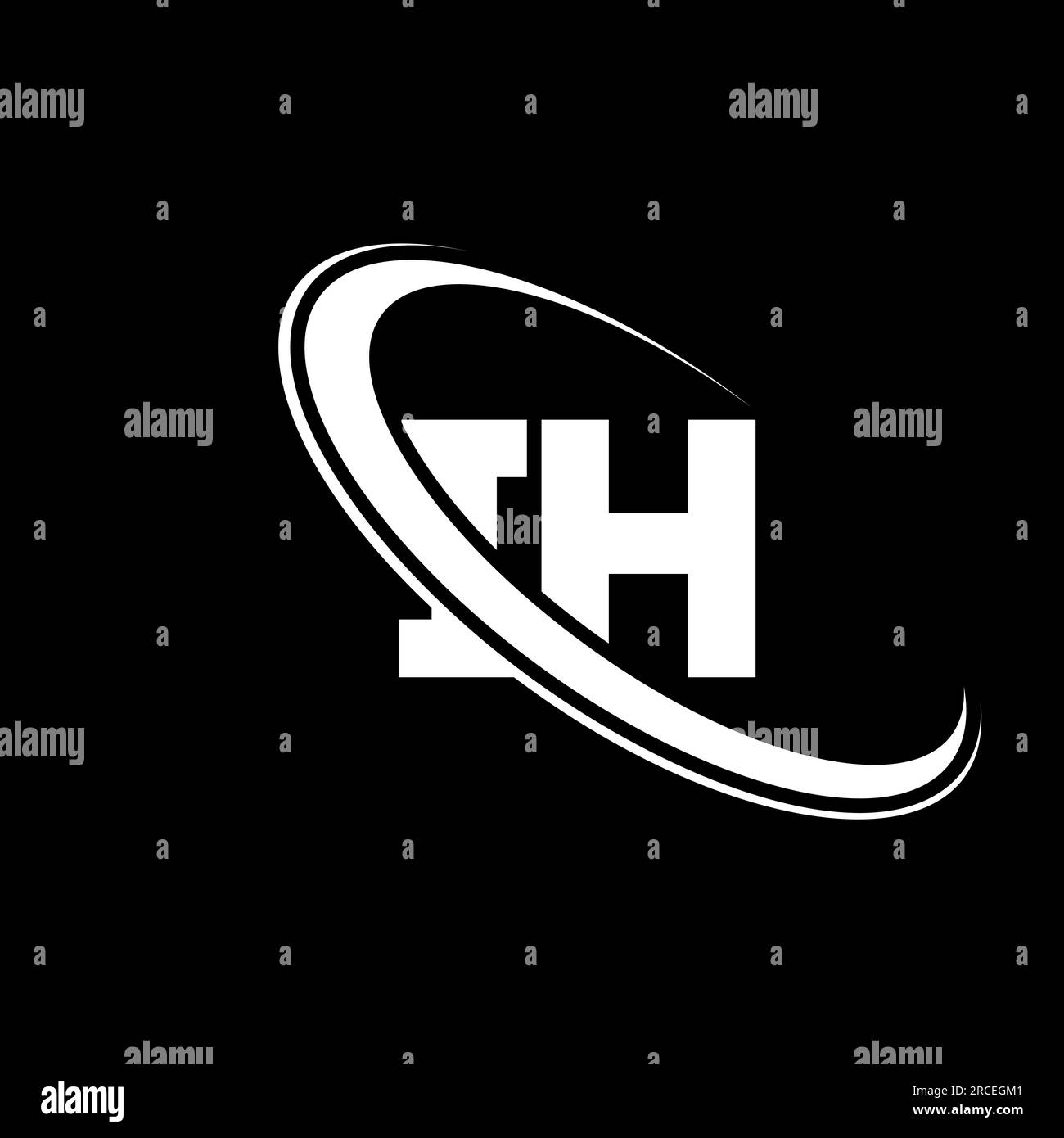 IH logo. I H design. White IH letter. IH/I H letter logo design ...