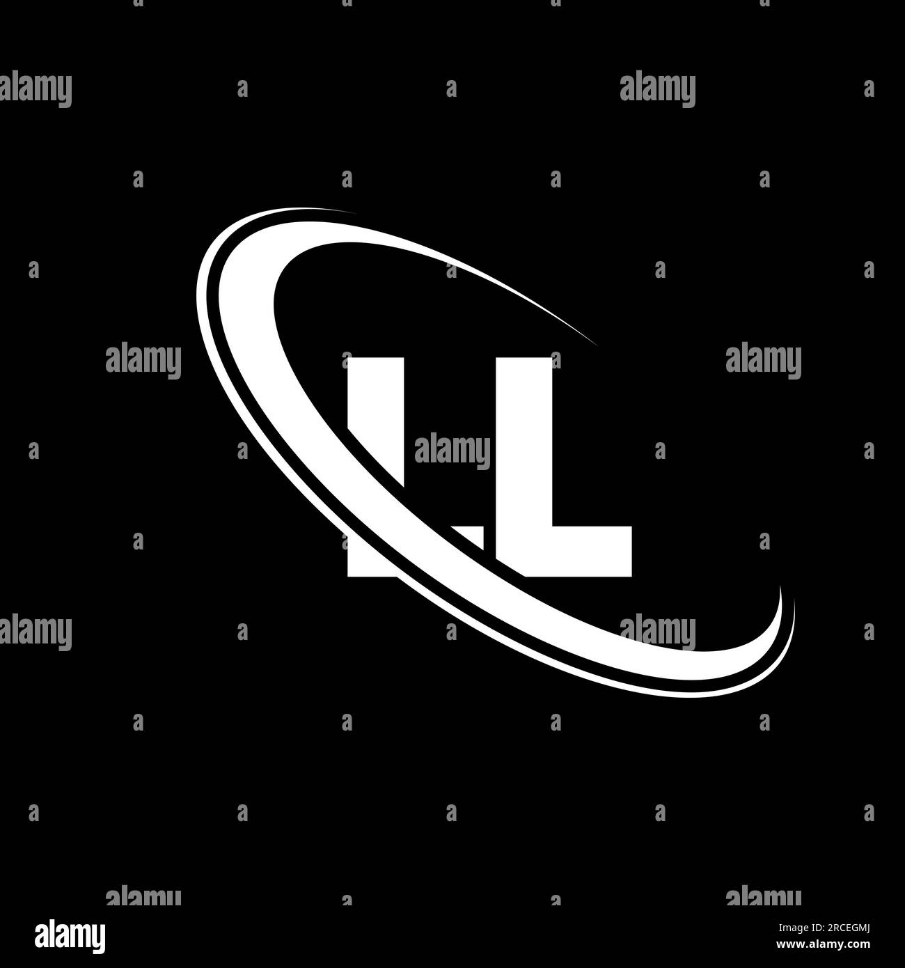 Ll minimal logo Black and White Stock Photos & Images - Alamy