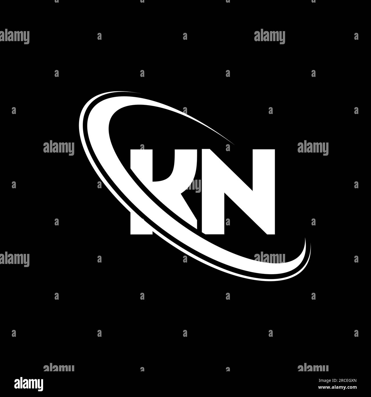 Kn logo Black and White Stock Photos & Images - Alamy