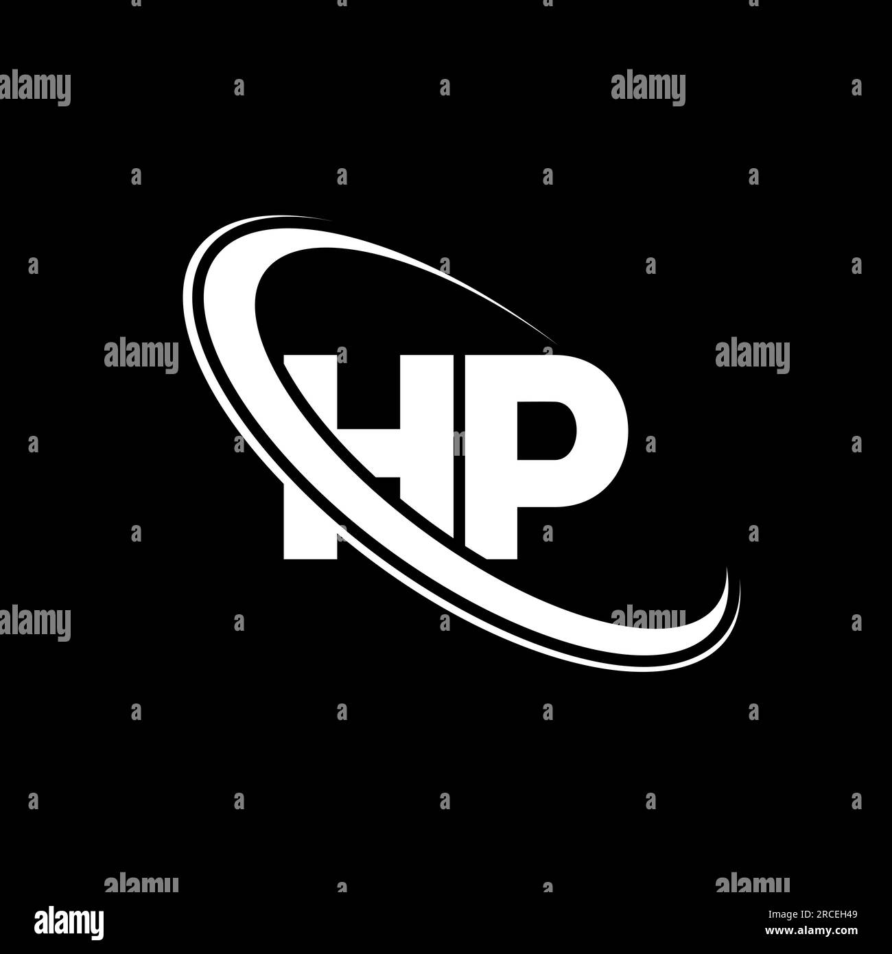Hp logo Black and White Stock Photos & Images - Alamy
