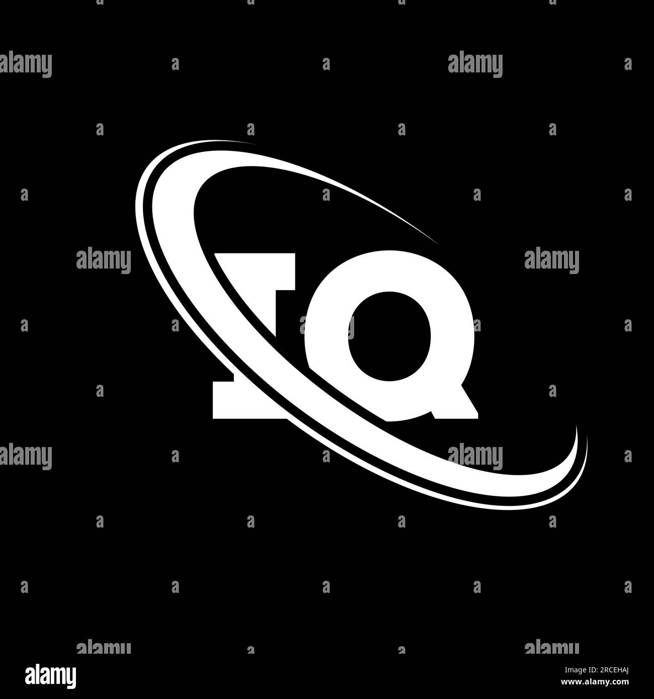 Iq minimal logo Black and White Stock Photos & Images - Alamy