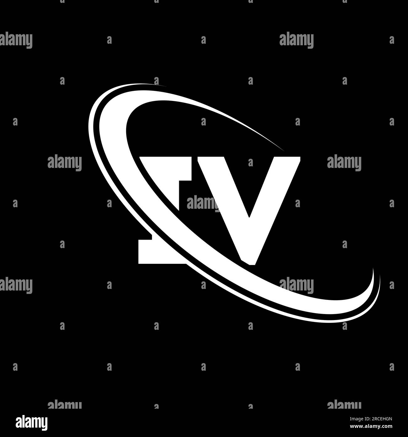 IV logo. I V design. White IV letter. IV/I V letter logo design ...