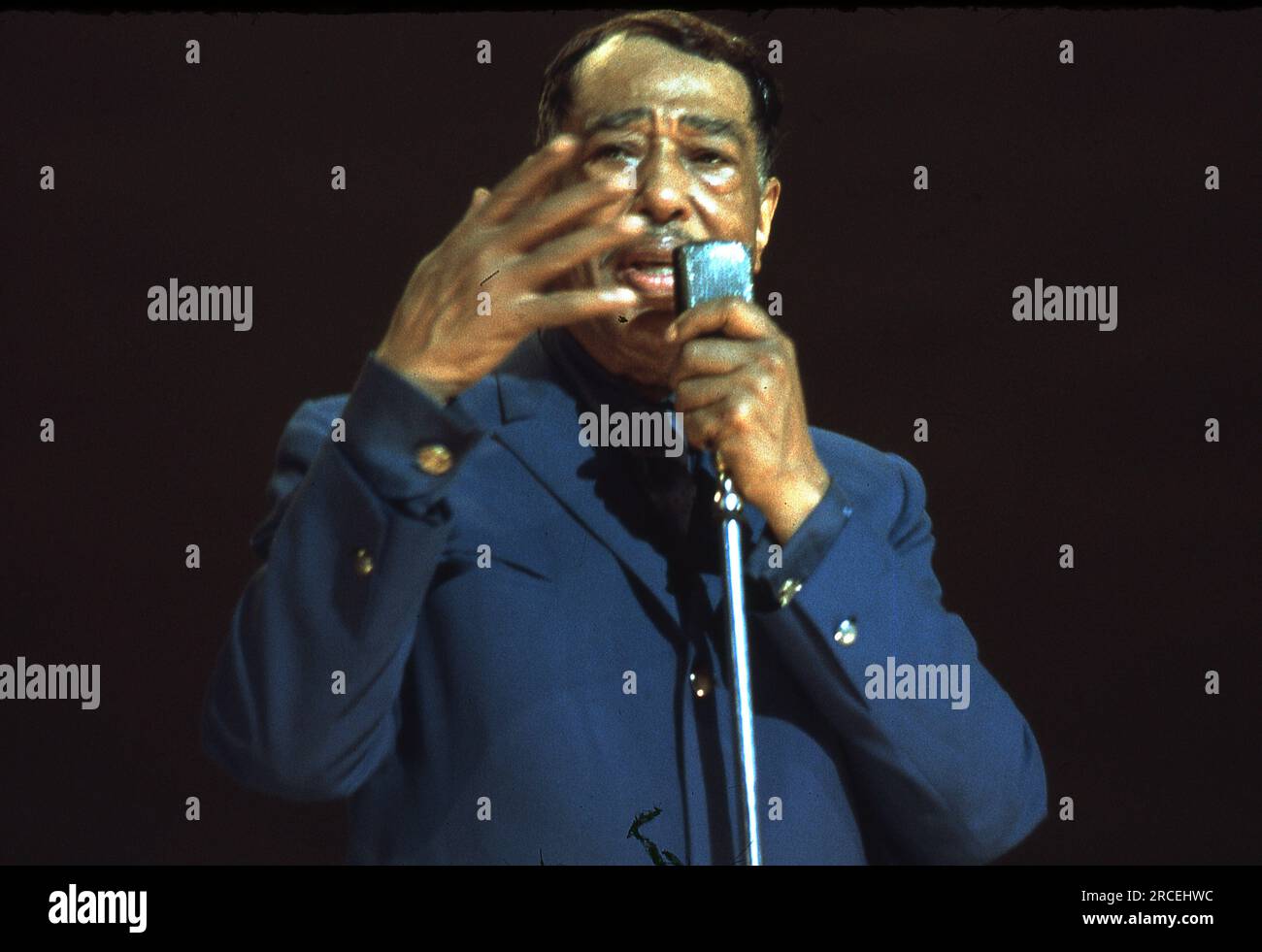 Duke Ellington, American band leader, during a performance at the Cine ...