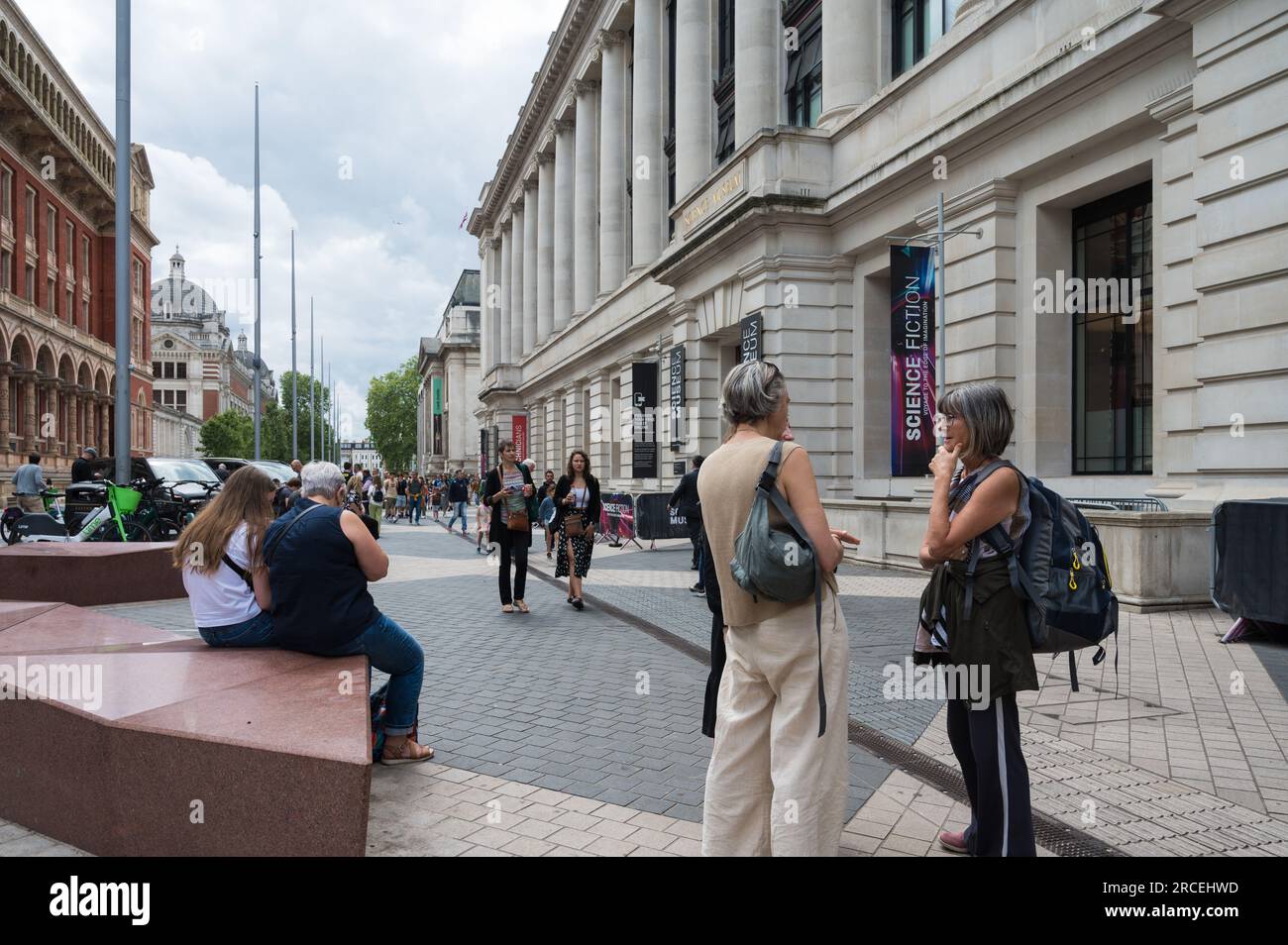 People out and about in Exhibition Road outside the Natural History and ...