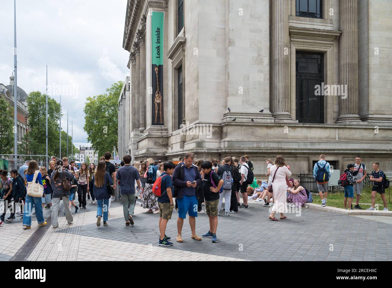 People out and about in Exhibition Road outside the Natural History and ...