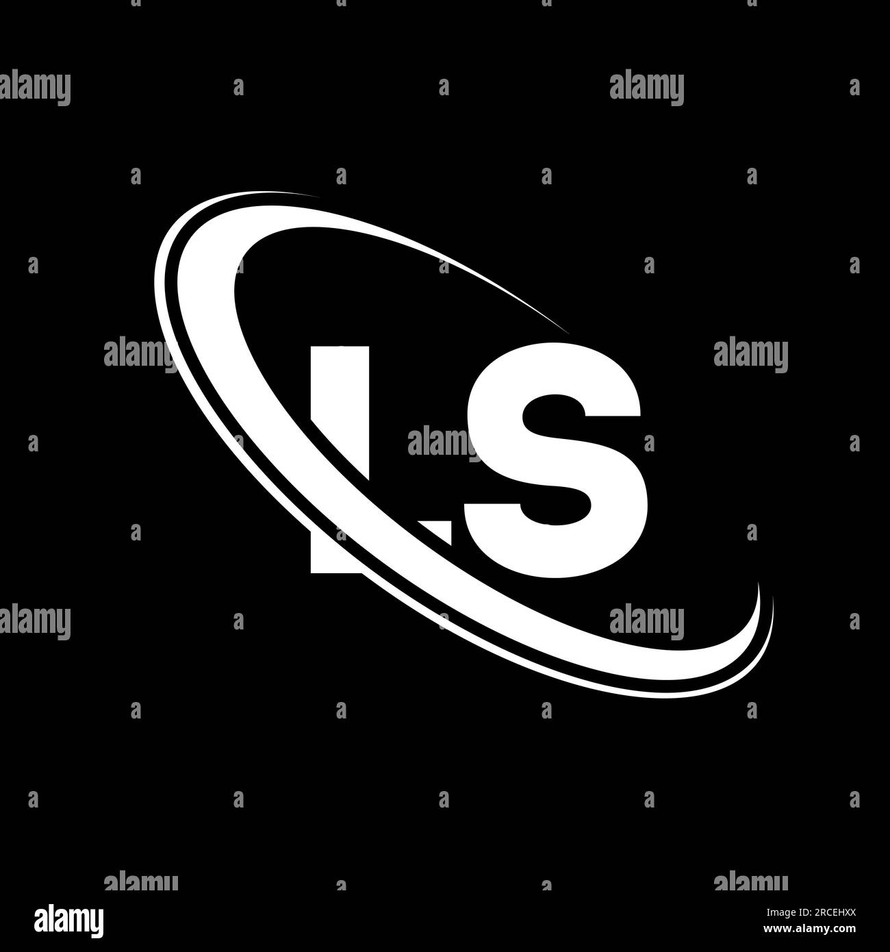 LS logo. L S design. White LS letter. LS/L S letter logo design. Initial letter LS linked circle ...