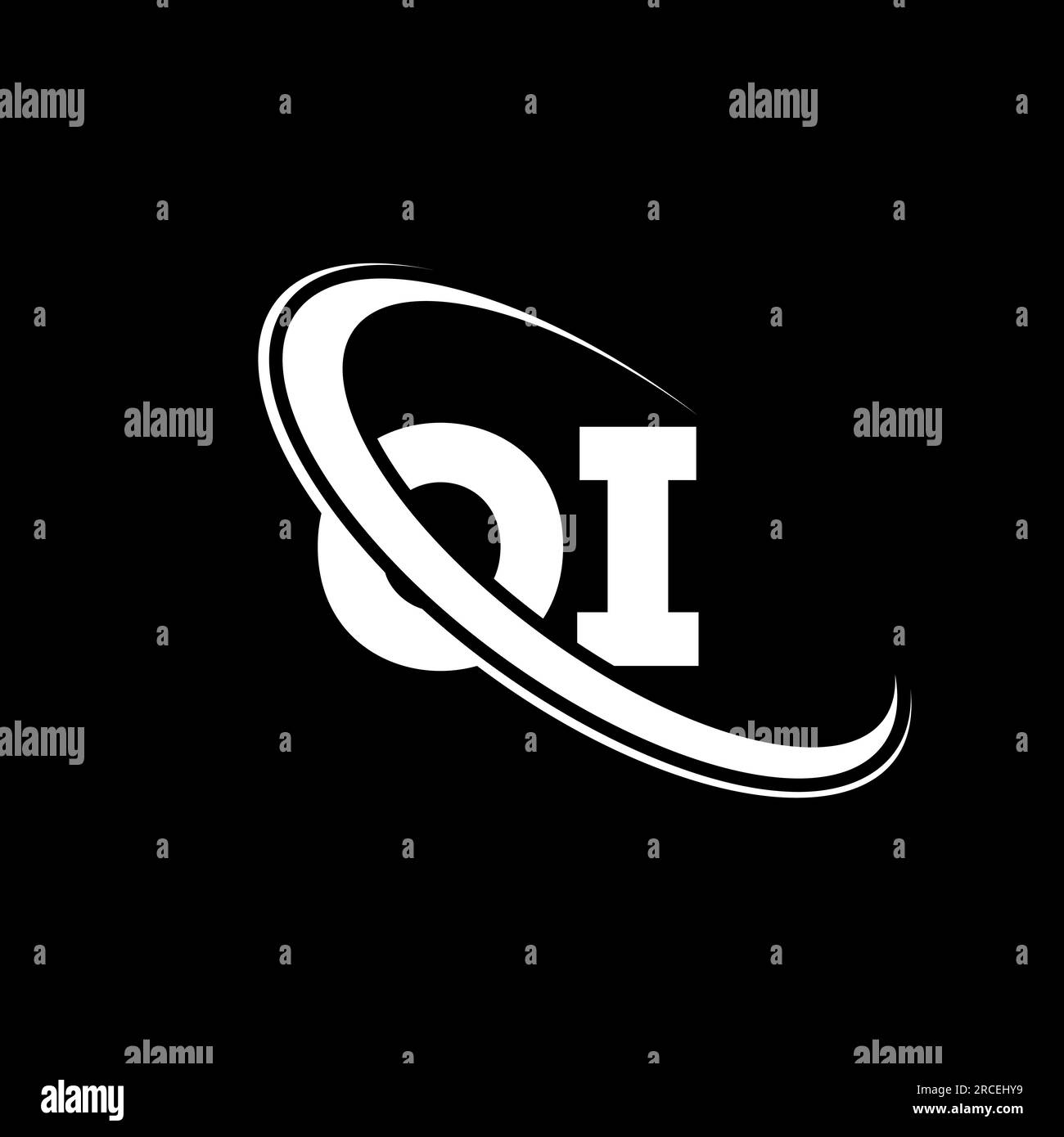 OI logo. O I design. White OI letter. OI/O I letter logo design ...