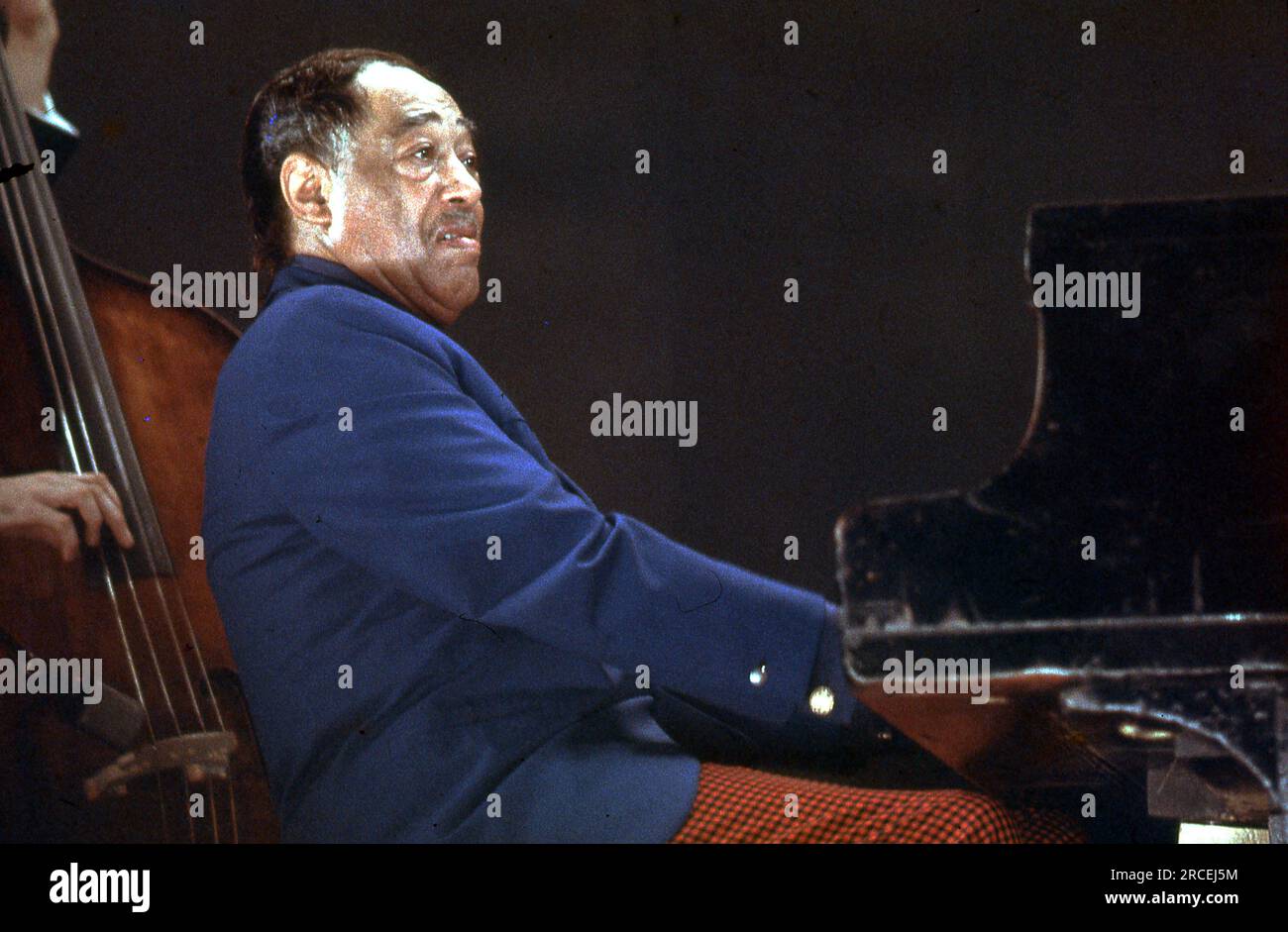 Duke Ellington, American band leader, during a performance at the Cine ...
