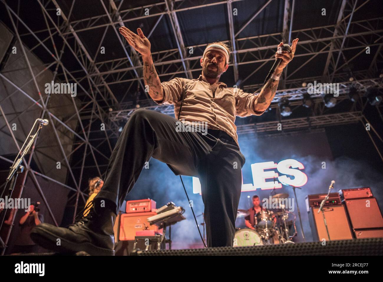 Bellaria, Italy. 13th July, 2023. Idles live in Bellaria Igea Marina ...