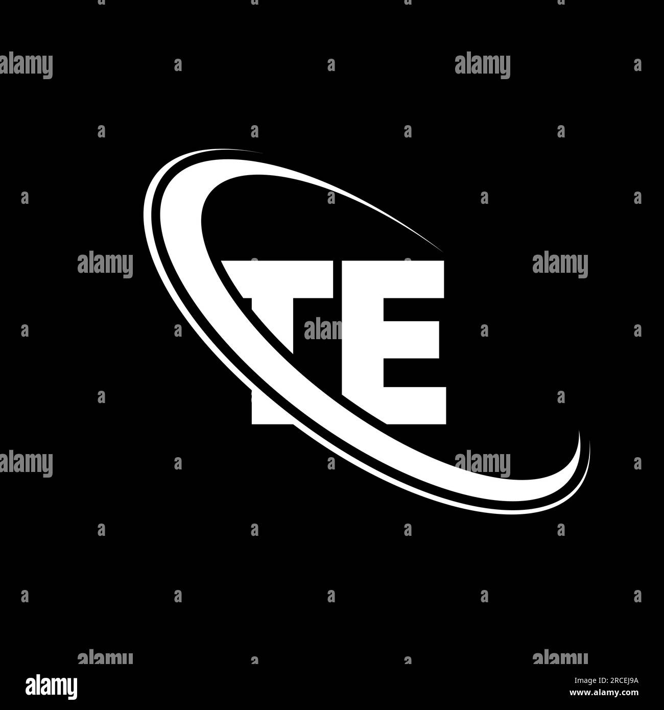 TE logo. T E design. White TE letter. TE/T E letter logo design ...