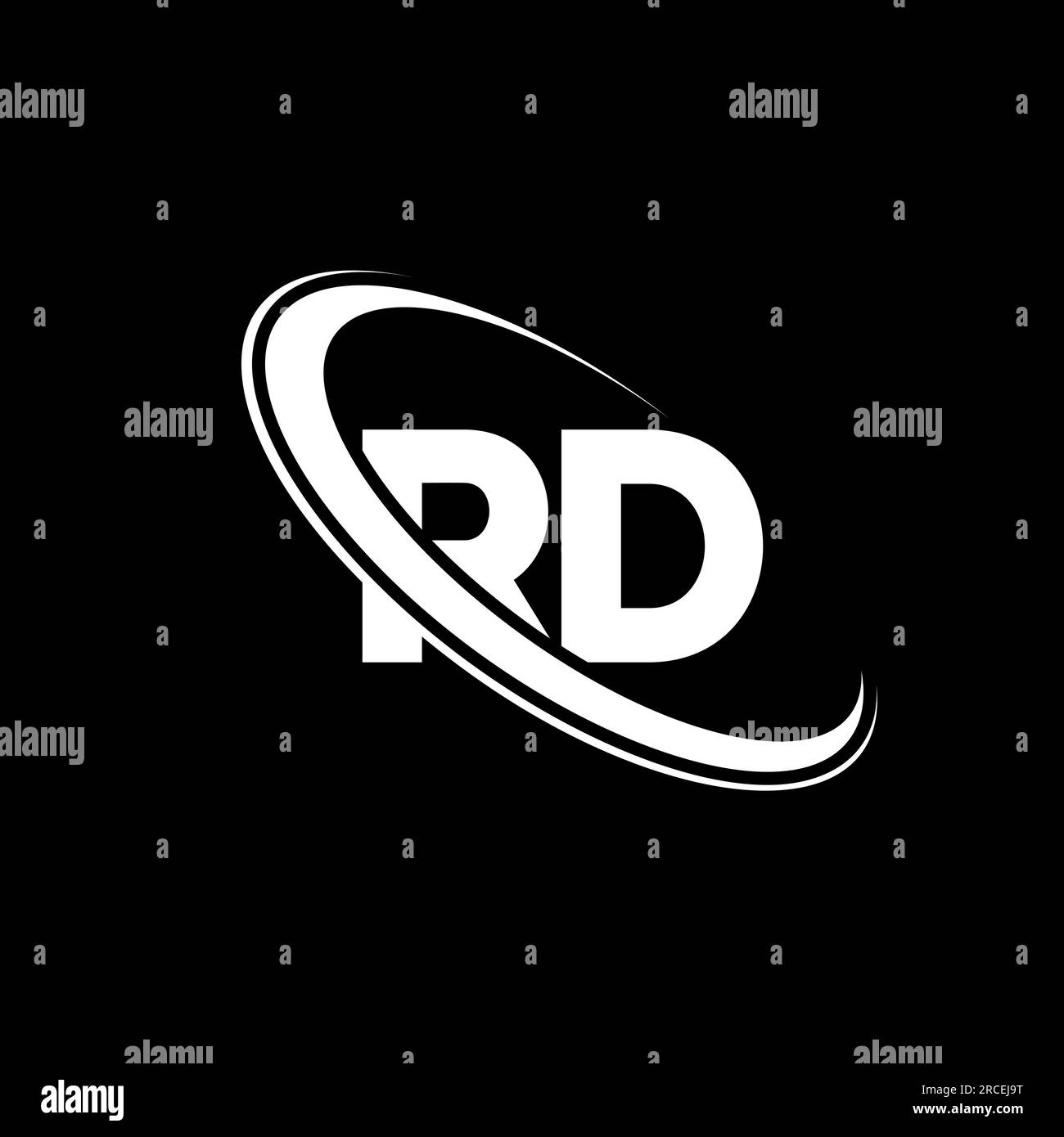 RD logo. R D design. White RD letter. RD/R D letter logo design ...
