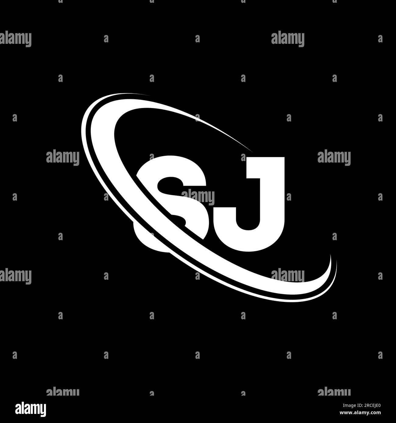 SJ logo. S J design. White SJ letter. SJ/S J letter logo design ...