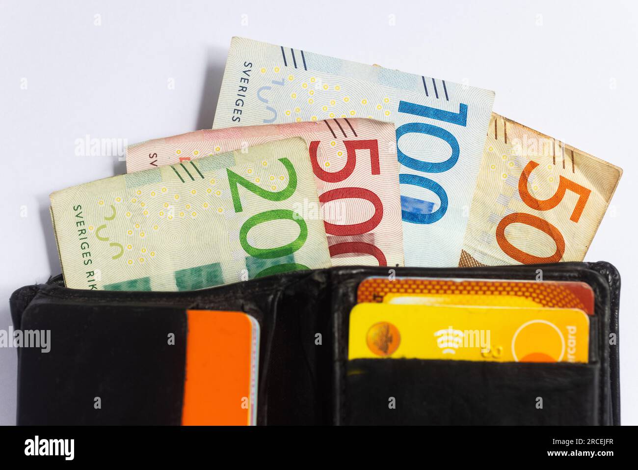 Swedish banknotes in a wallet Stock Photo - Alamy