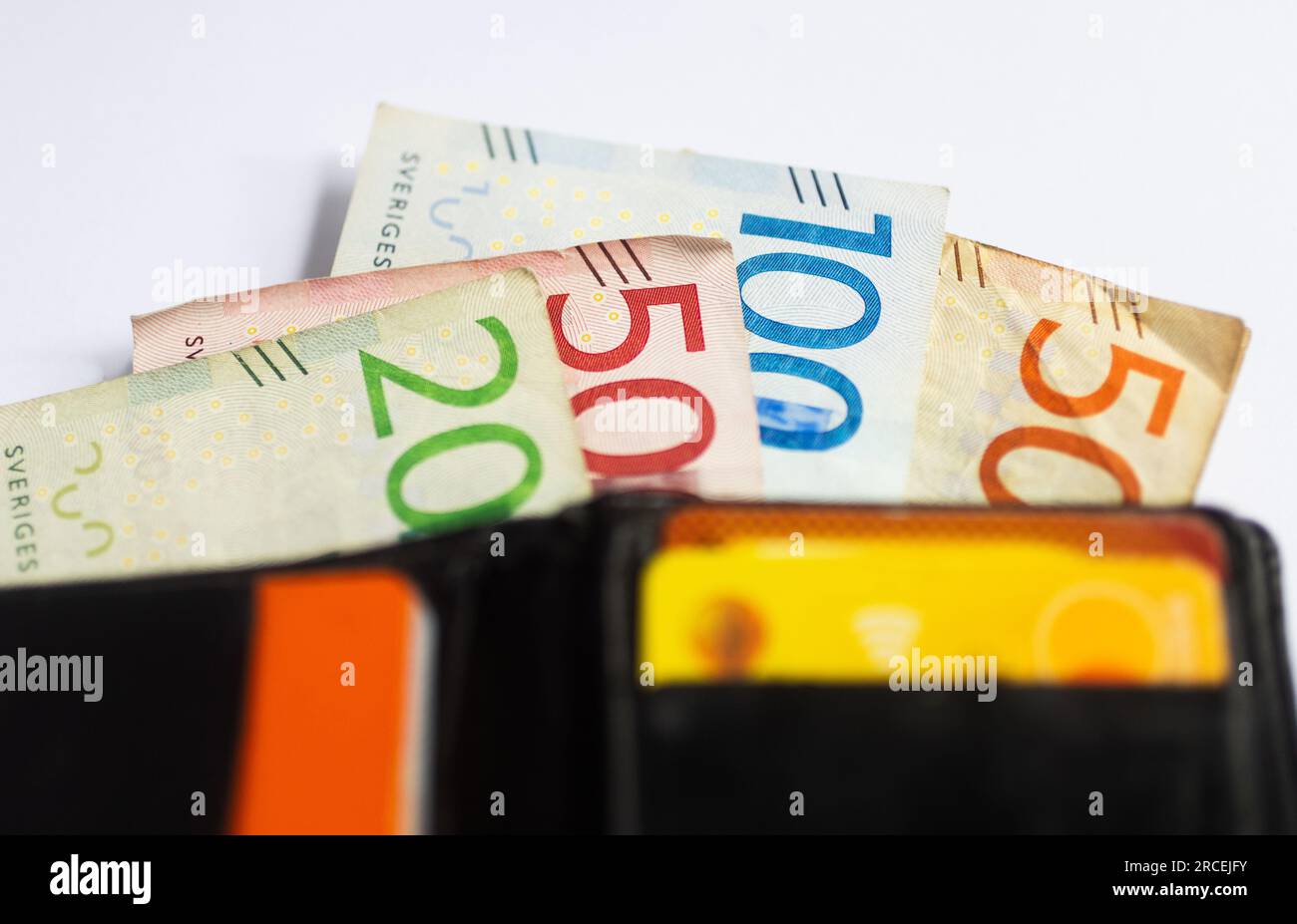 Swedish banknotes in a wallet Stock Photo - Alamy