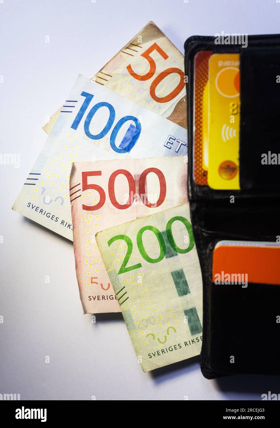 Swedish banknotes in a wallet Stock Photo - Alamy