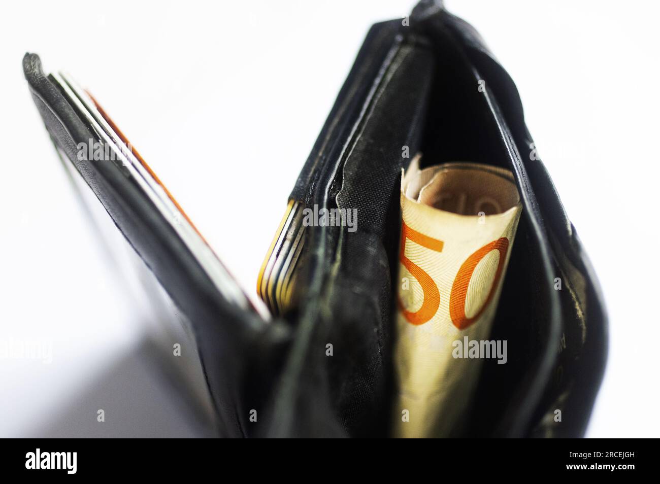 Swedish banknotes in a wallet, here a 50 kr banknote Stock Photo - Alamy