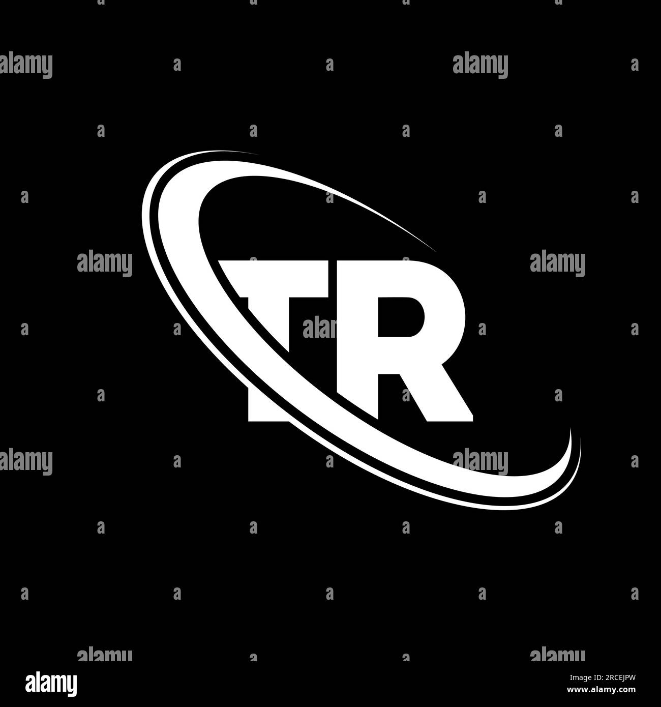 TR logo. T R design. White TR letter. TR/T R letter logo design ...