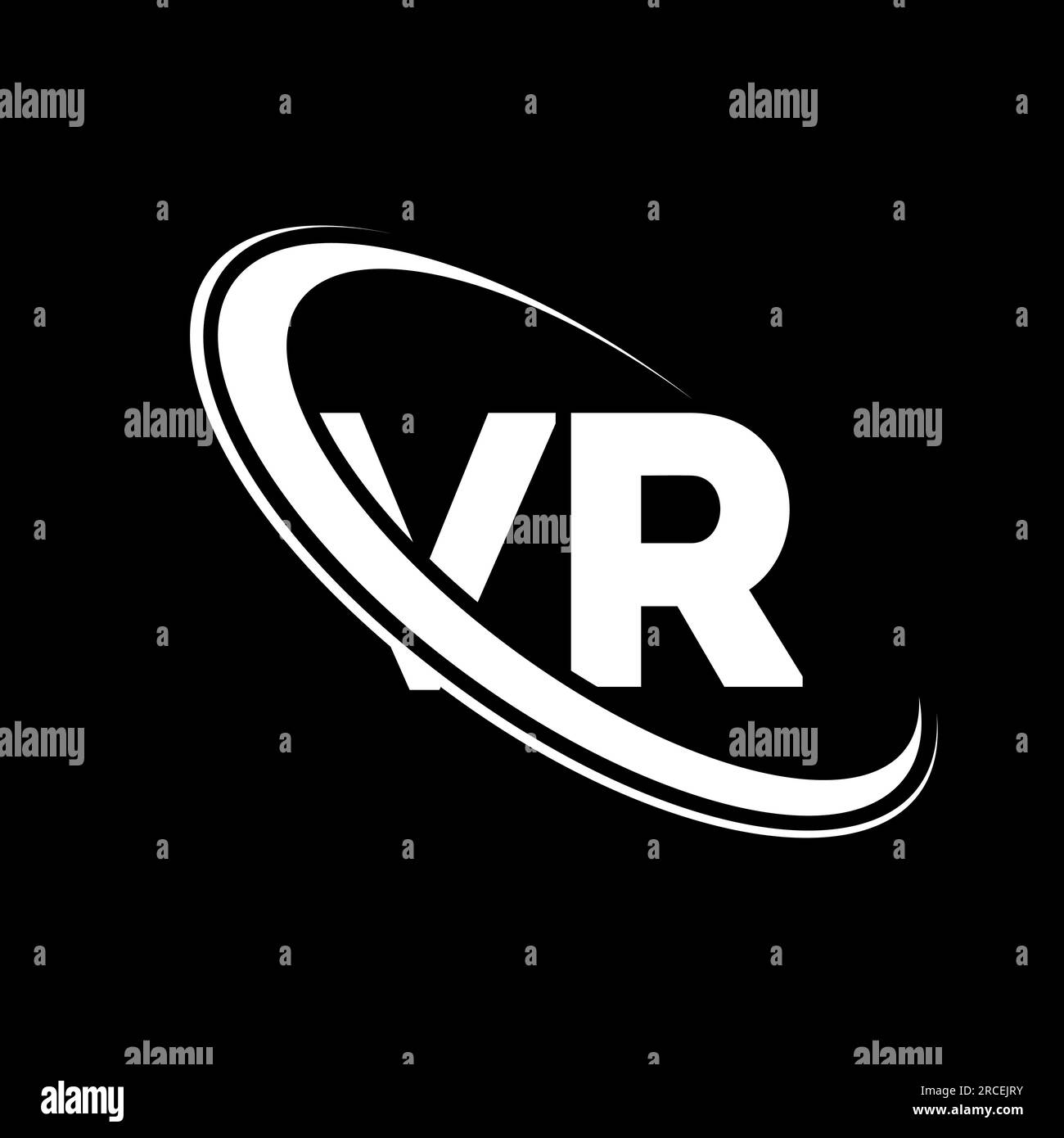 VR logo. V R design. White VR letter. VR/V R letter logo design ...