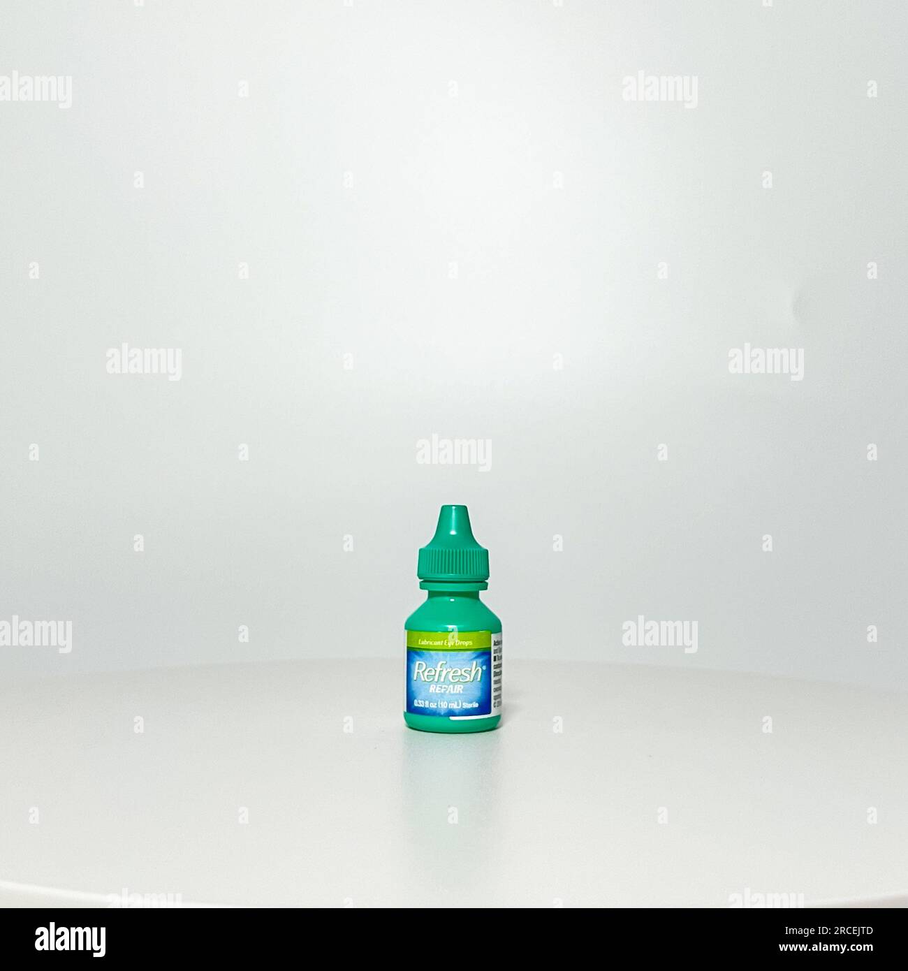 Orlando, FL USA - July 14, 2022: A bottle of Refresh Repair Eye Drops ...