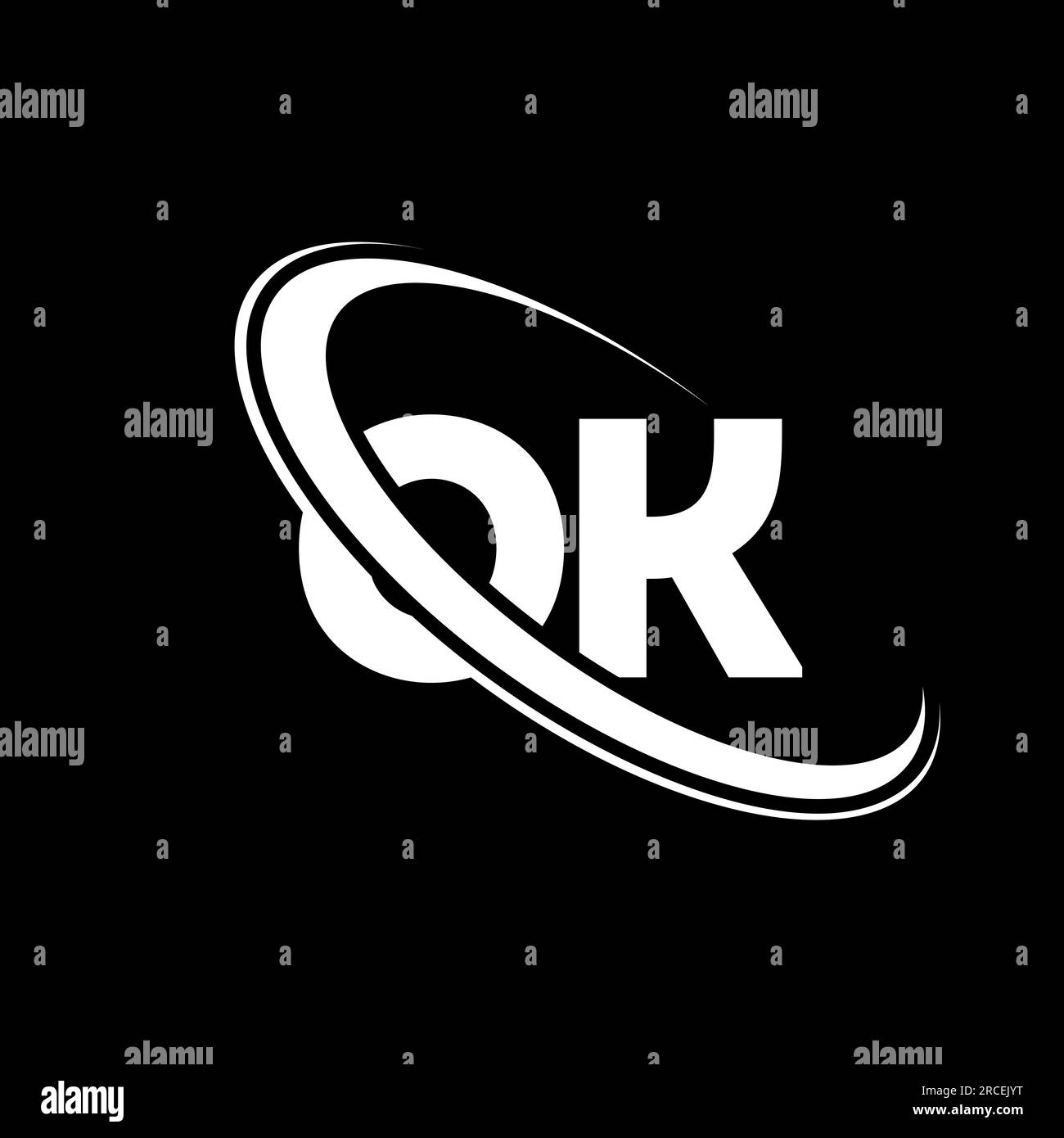 OK logo. O K design. White OK letter. OK/O K letter logo design ...