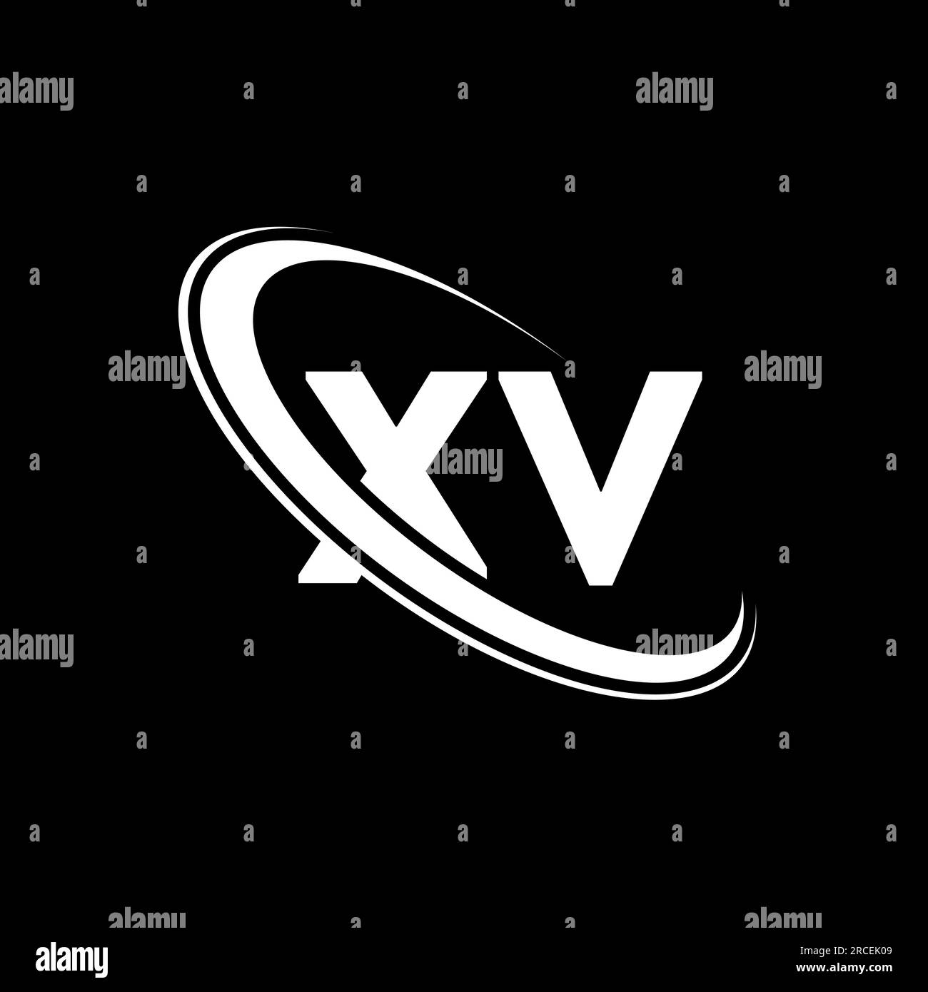 XV logo. X V design. White XV letter. XV/X V letter logo design ...