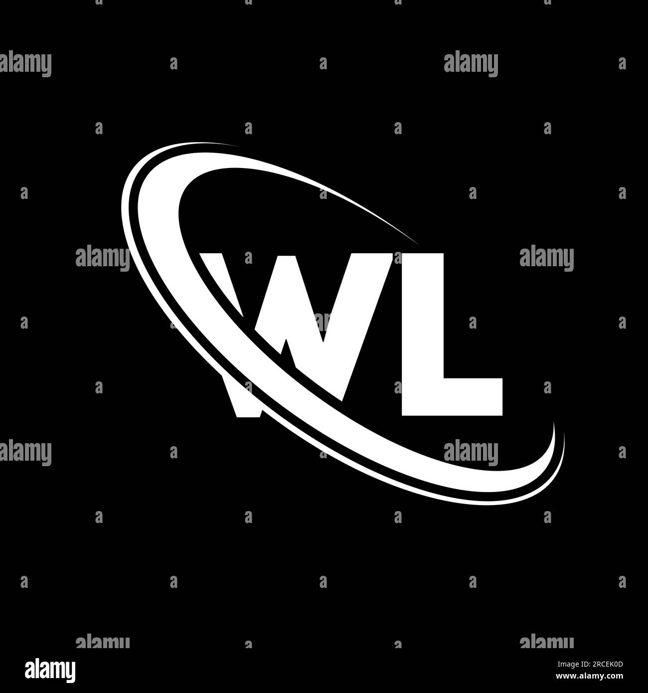 WL logo. W L design. White WL letter. WL/W L letter logo design ...