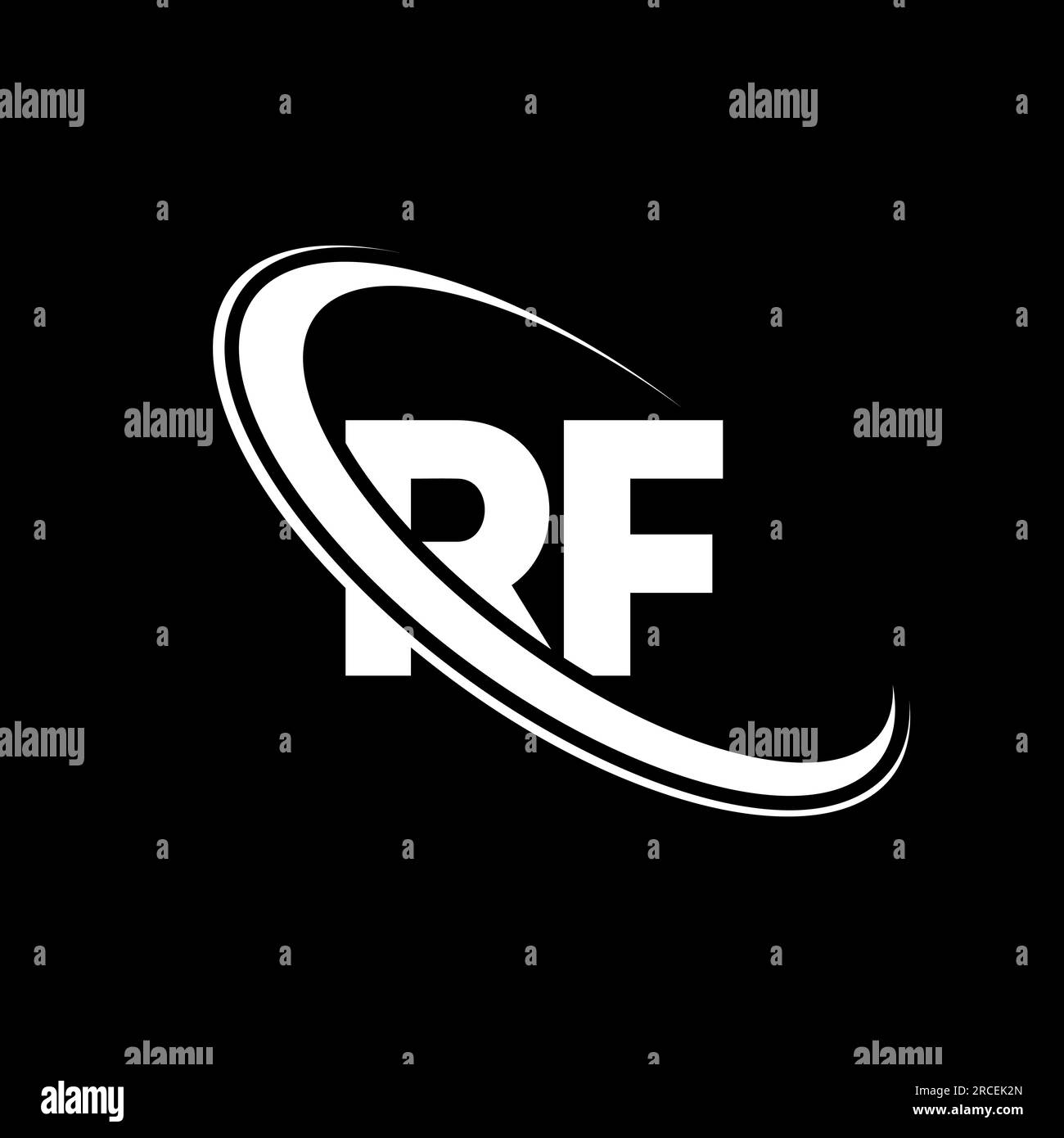 RF logo. R F design. White RF letter. RF/R F letter logo design ...