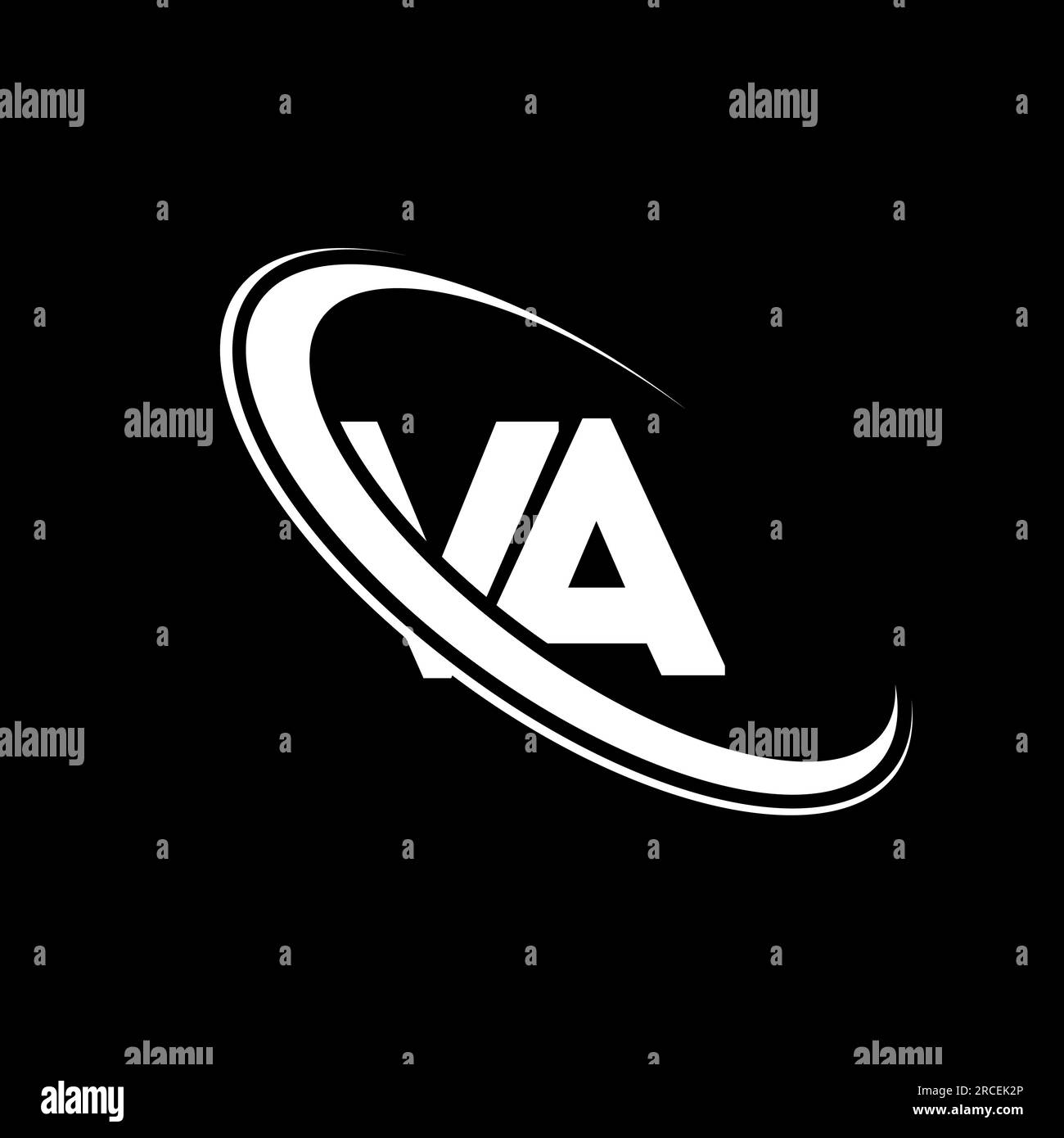 VA logo. V A design. White VA letter. VA/V A letter logo design ...