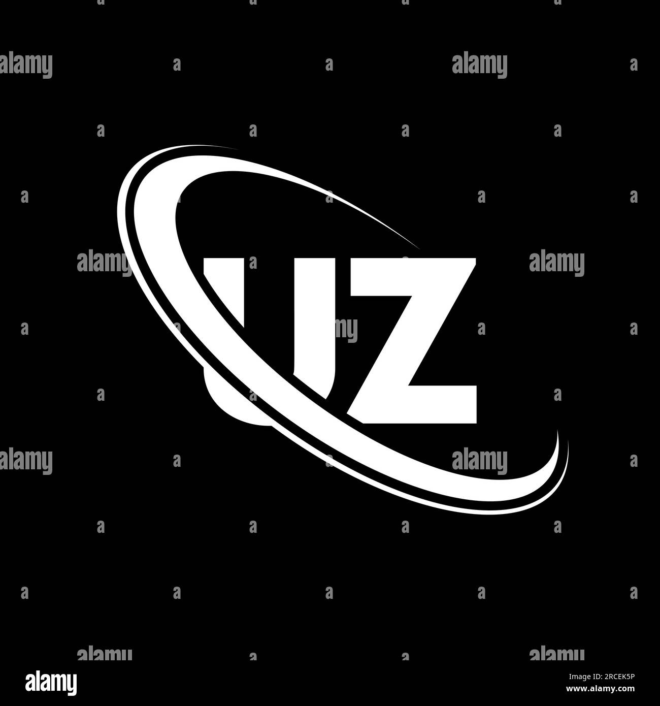 UZ logo. U Z design. White UZ letter. UZ/U Z letter logo design ...