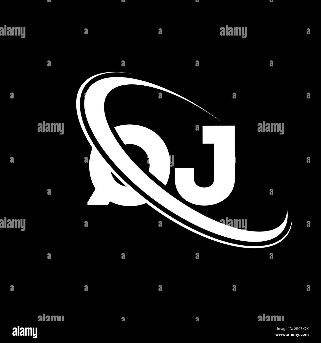 QJ logo. Q J design. White QJ letter. QJ/Q J letter logo design ...