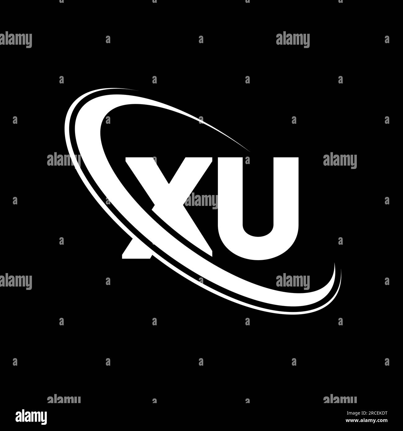 XU logo. X U design. White XU letter. XU/X U letter logo design ...