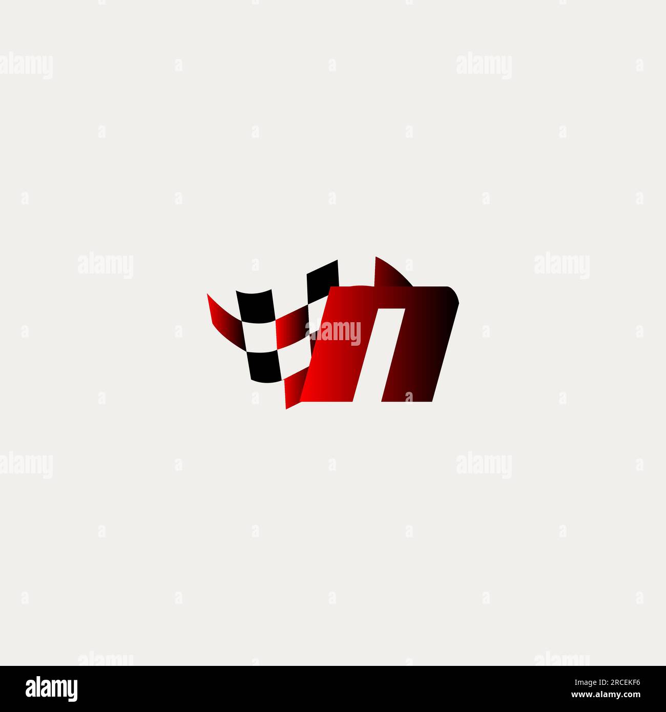 letter N flag racing race design vector Stock Vector Image & Art - Alamy