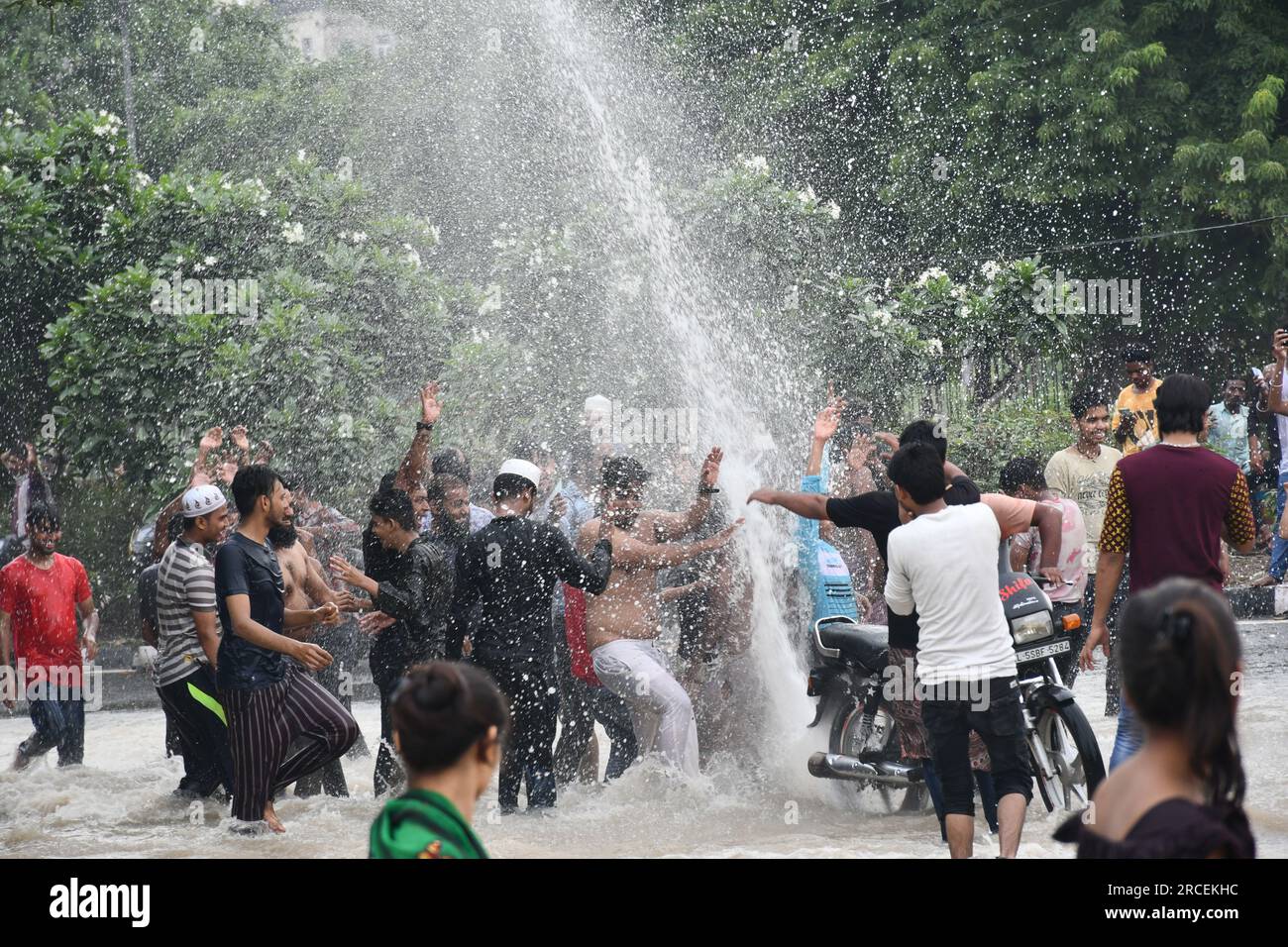 New Delhi, Delhi, India. 14th July, 2023. People enjoying, fun and ...