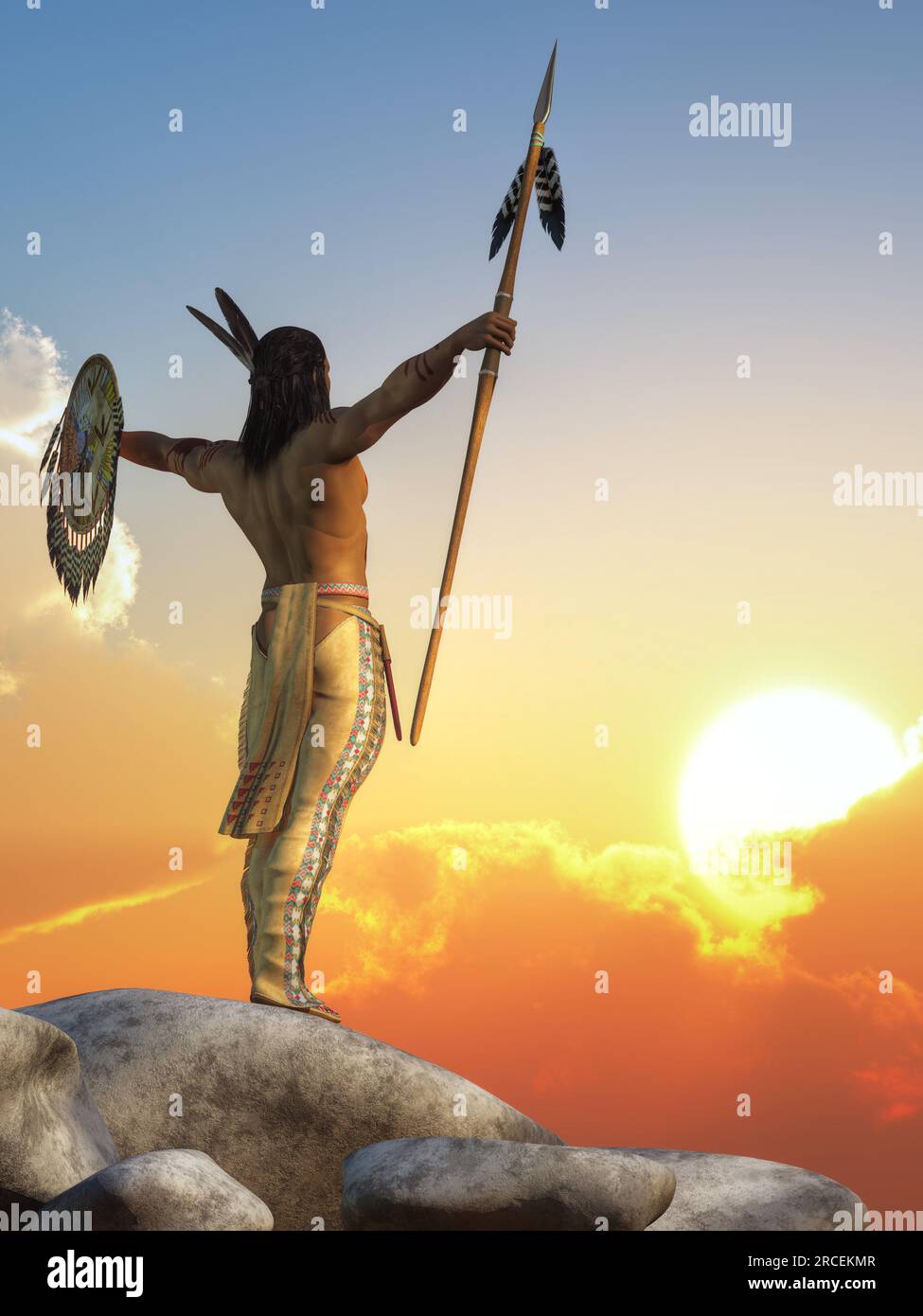 Native American Man Standing