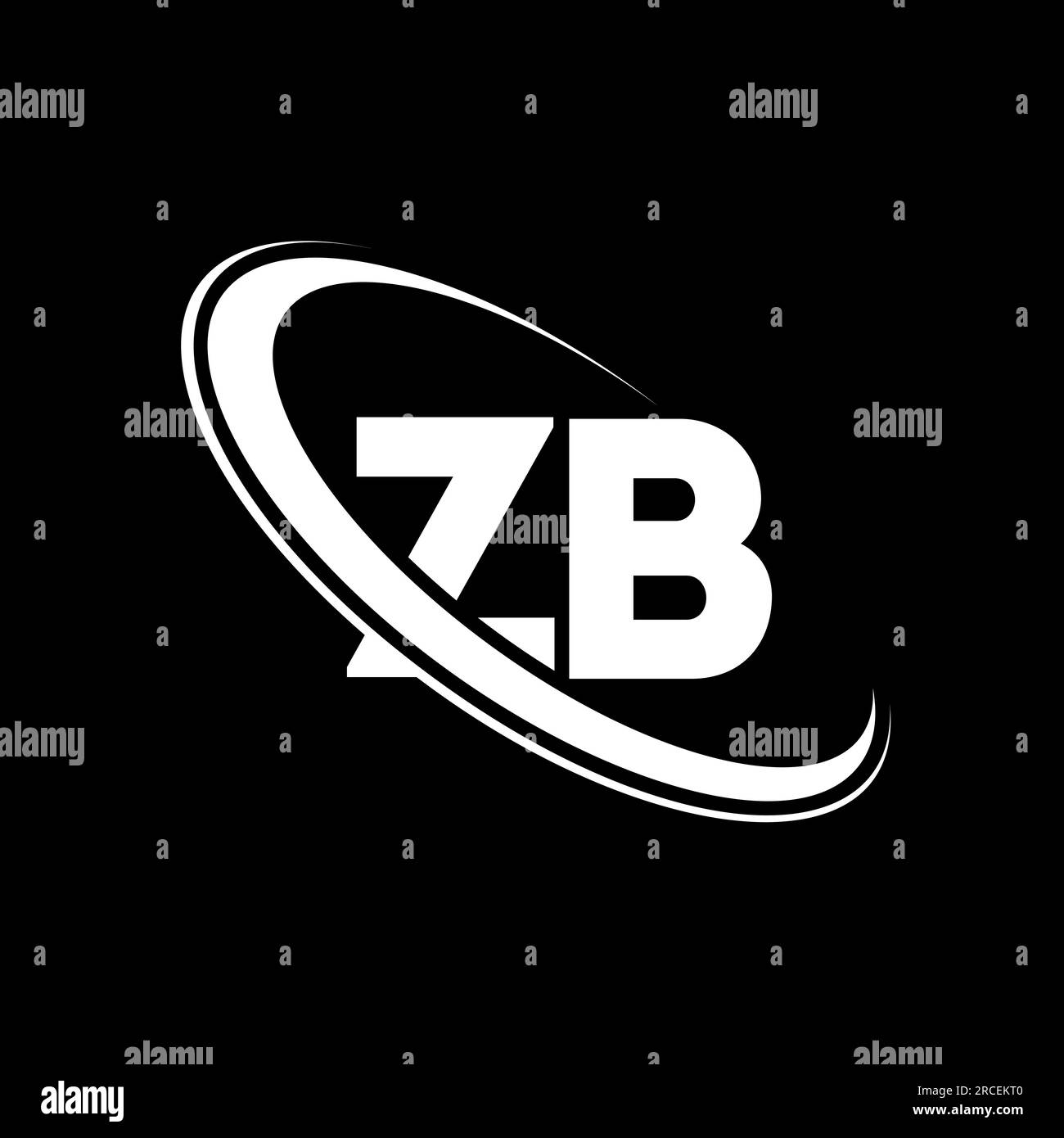 ZB logo. Z B design. White ZB letter. ZB/Z B letter logo design ...