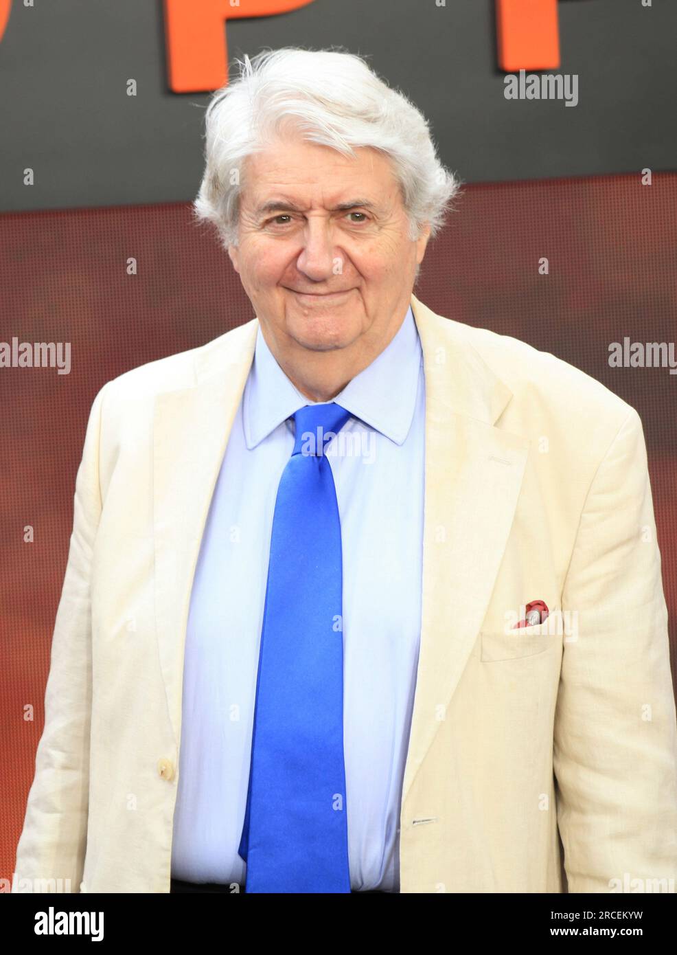 London, UK. Tom Conti at the Oppenheimer Premiere. Odeon Luxe ...